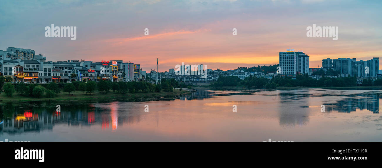 The scenery of ancient Huizhou Stock Photo - Alamy
