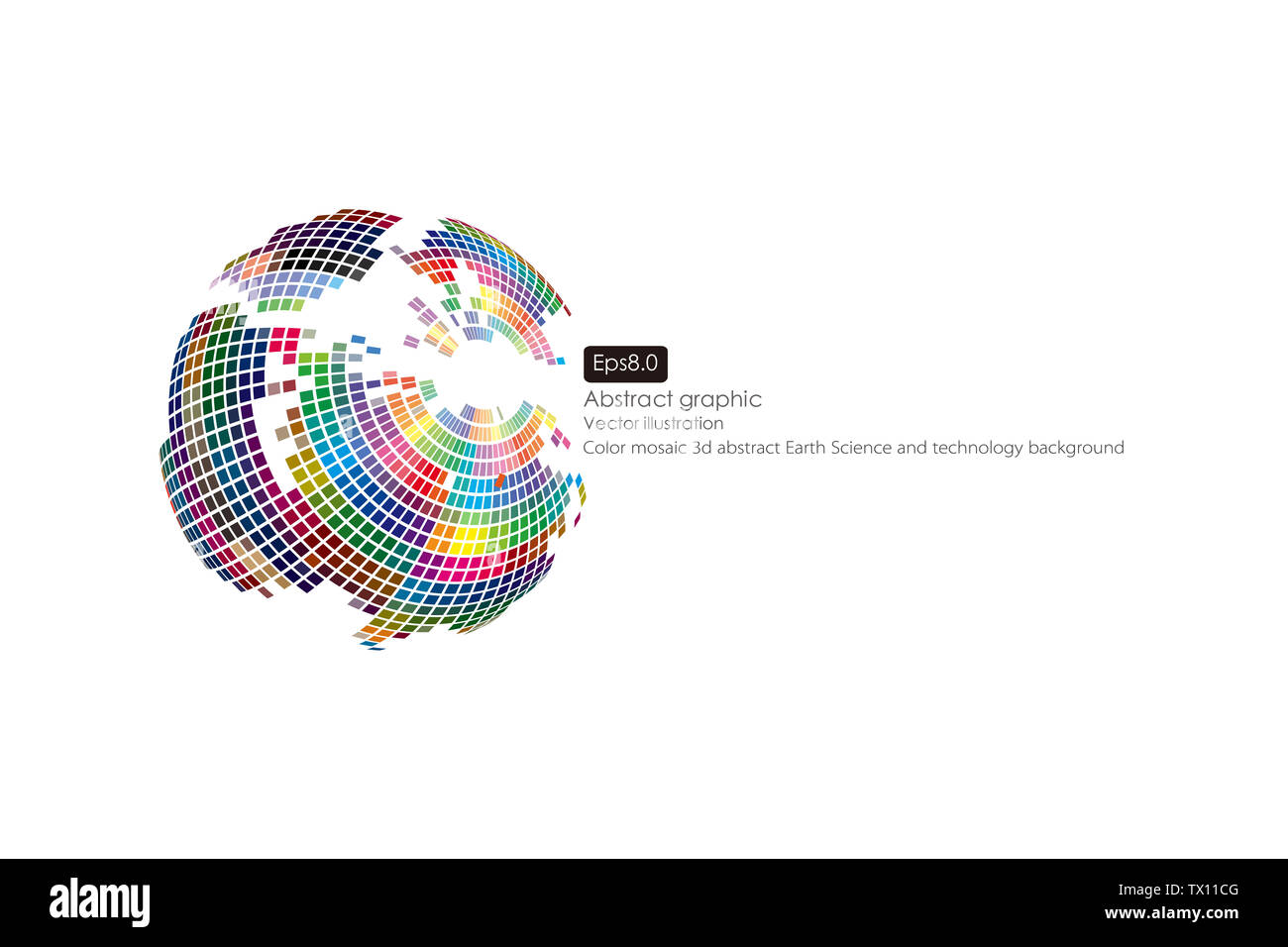 Science and technology background diagram of color mosaic Stock Photo ...