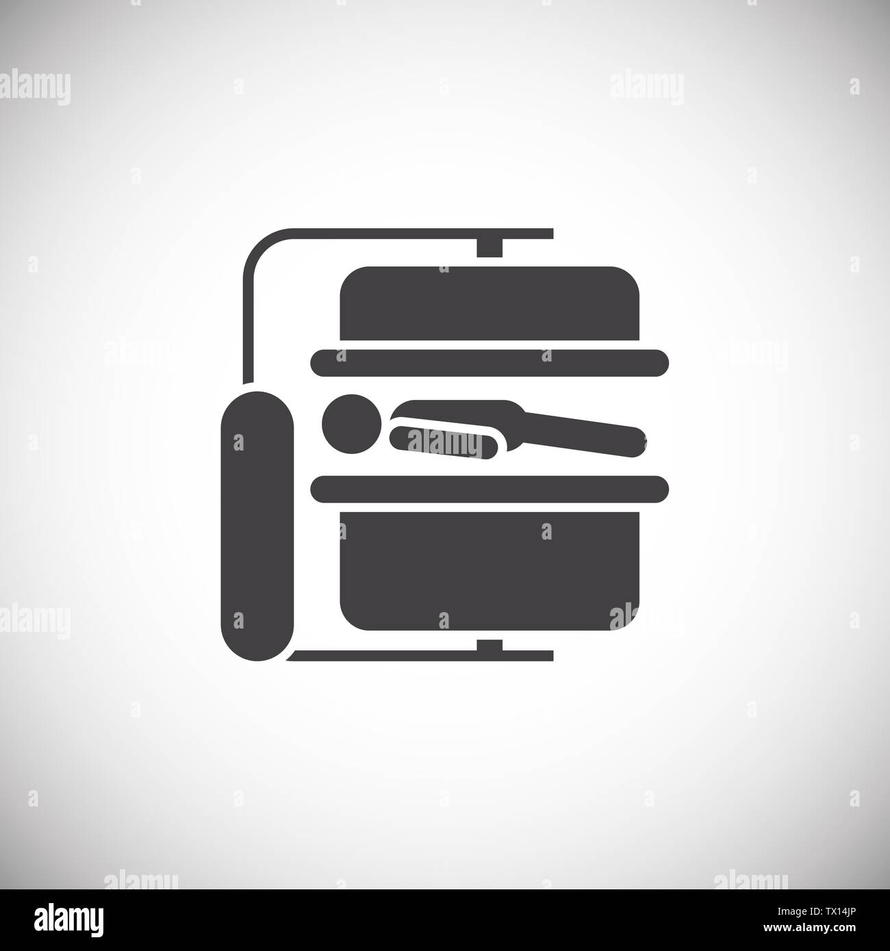Body scan related icon on background for graphic and web design. Simple ...