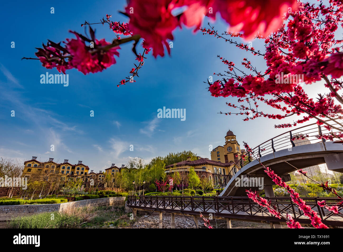 Beautiful city scenery Stock Photo - Alamy