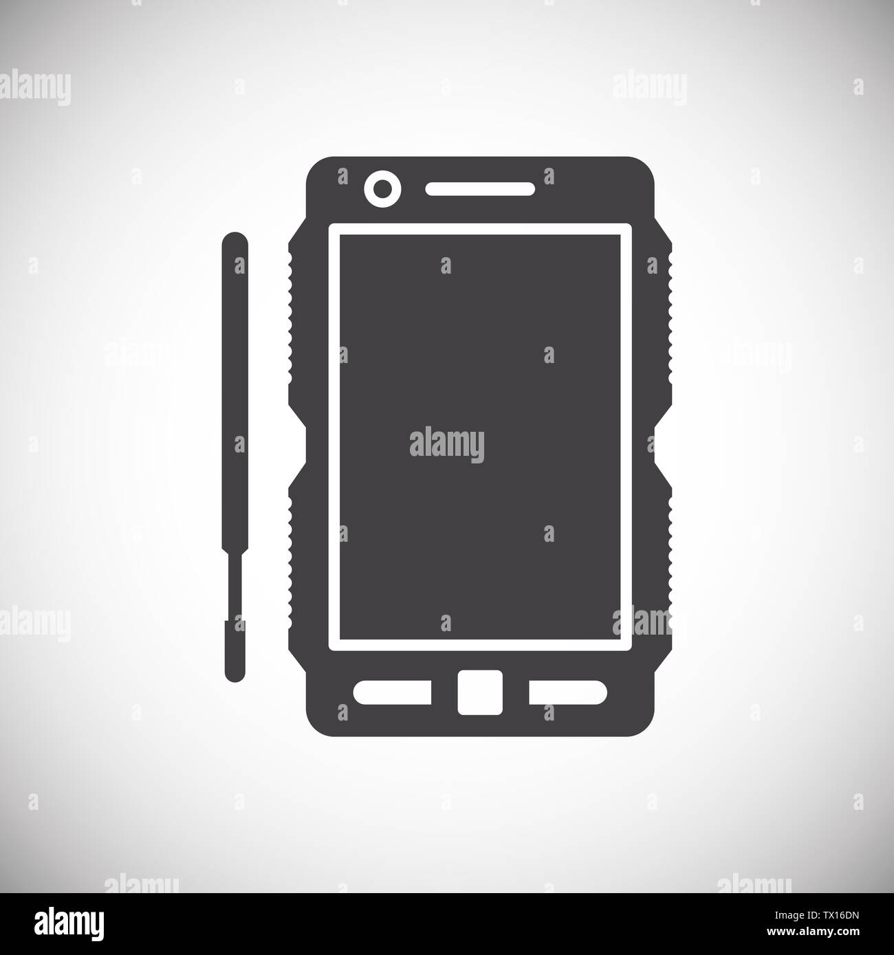 Smartphone related icon on background for graphic and web design ...