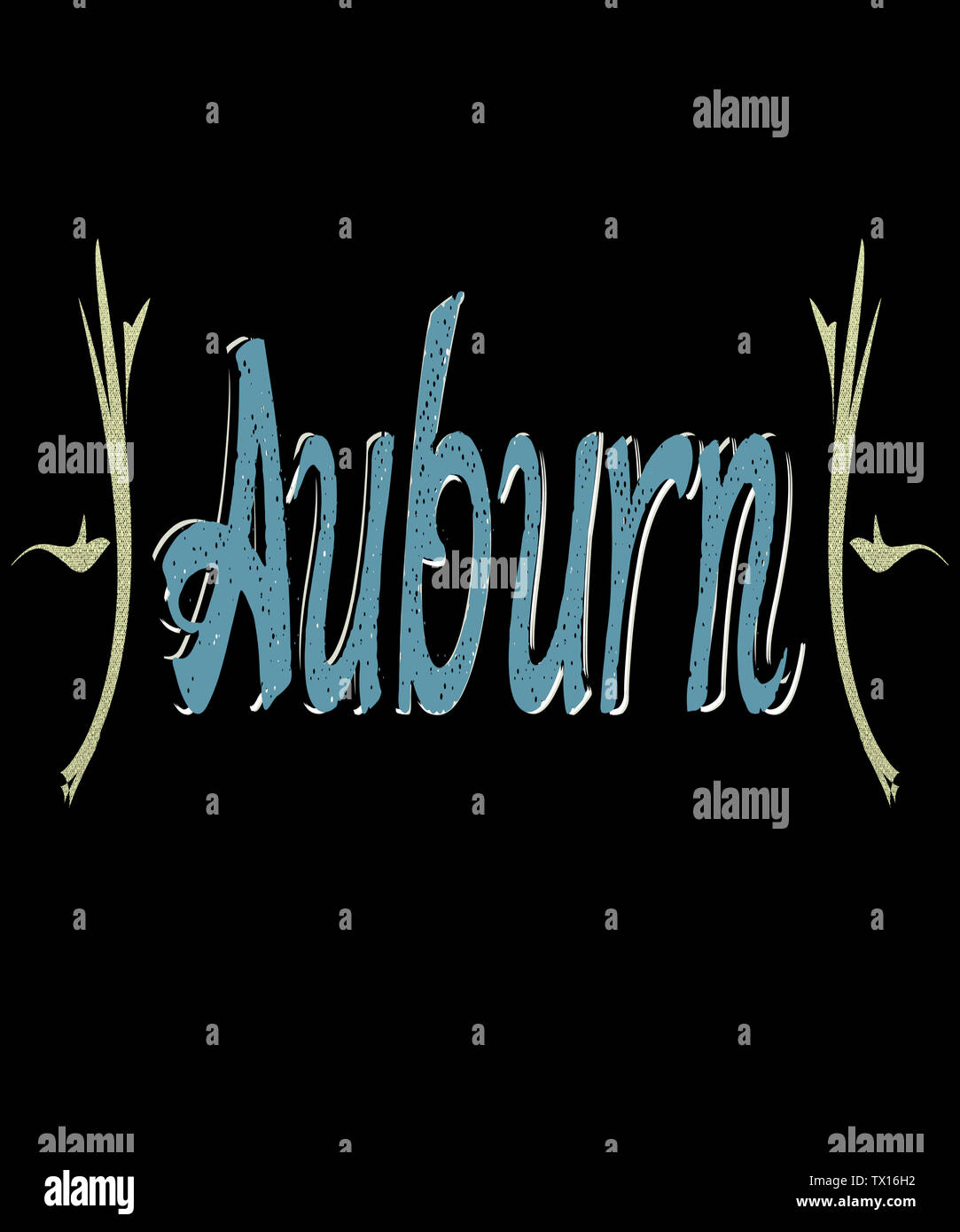 Auburn word graphic Auburn word in this in cool typography illustration ...