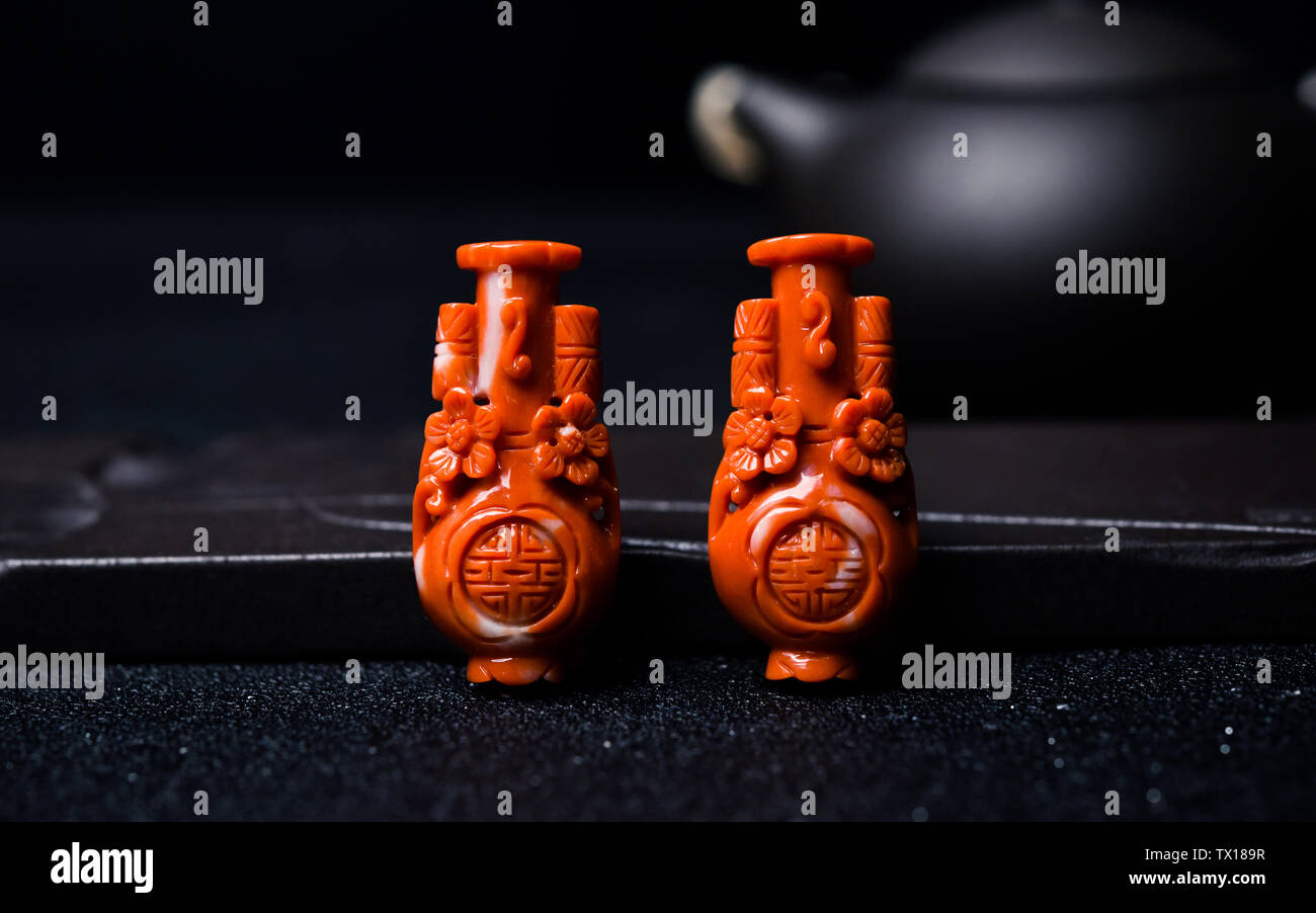 red coral locket Stock Photo - Alamy