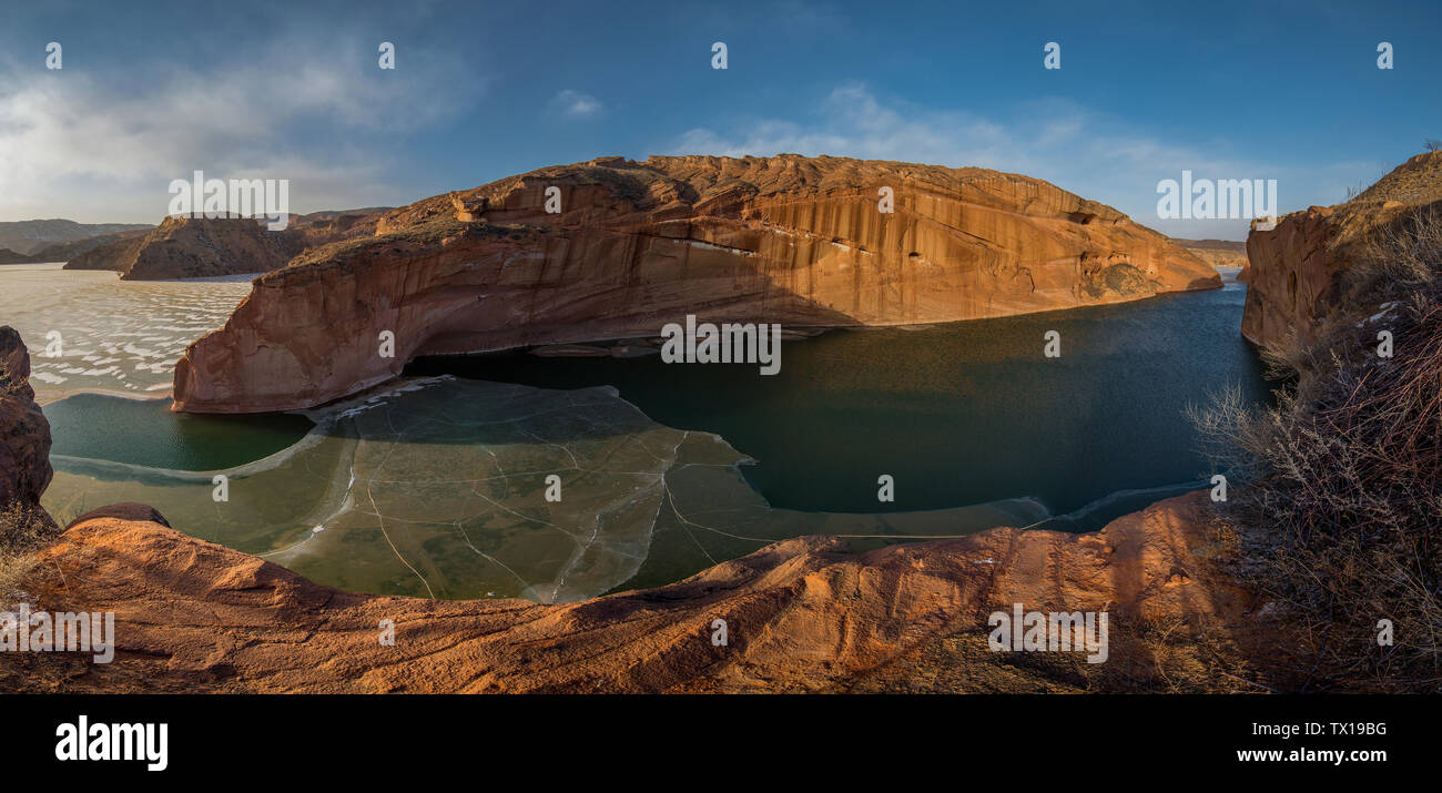 Danxia Landform on Loess Plateau in Northern Shaanxi Stock Photo - Alamy