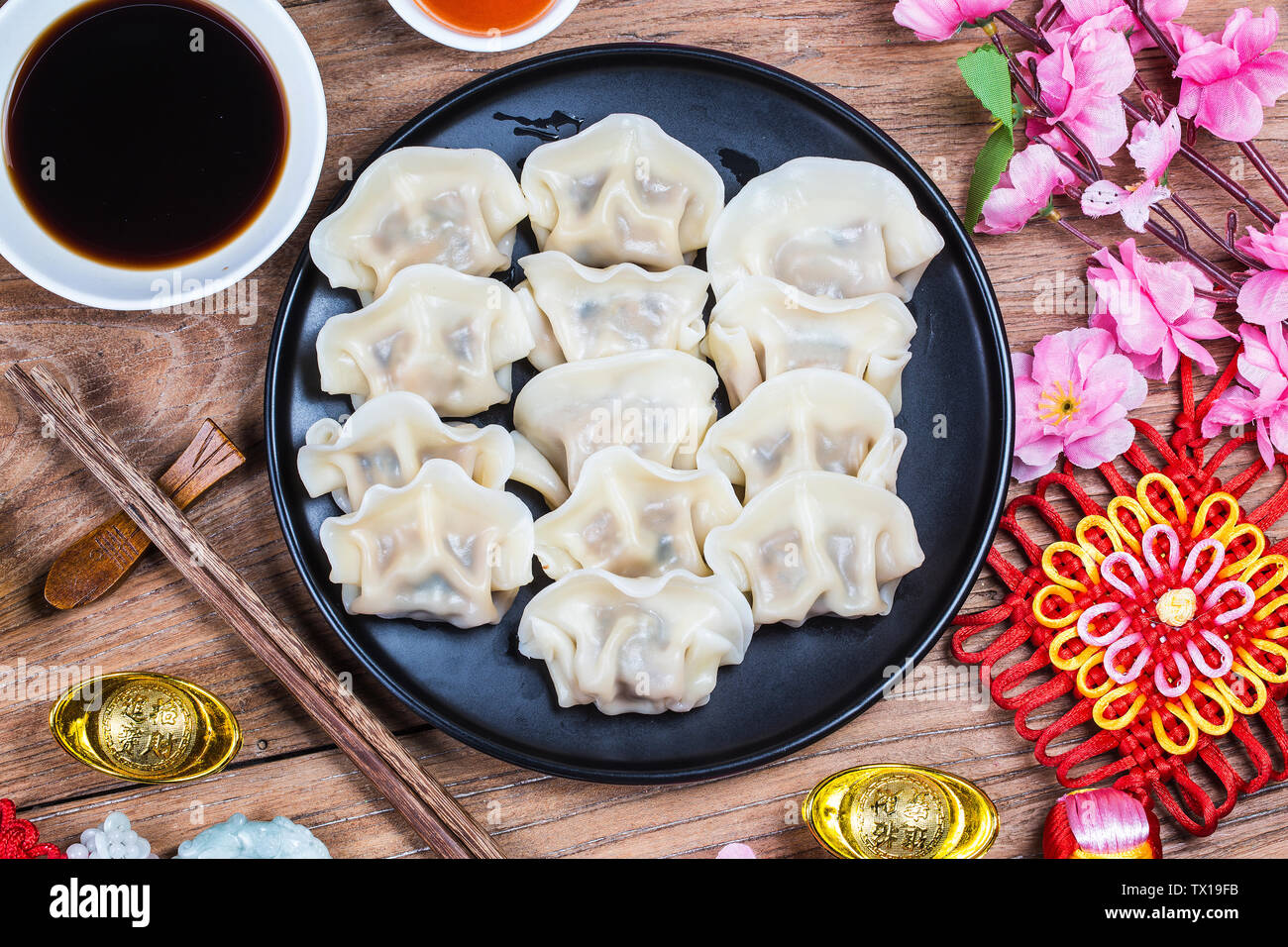 Traditional festival eating dumplings Stock Photo - Alamy