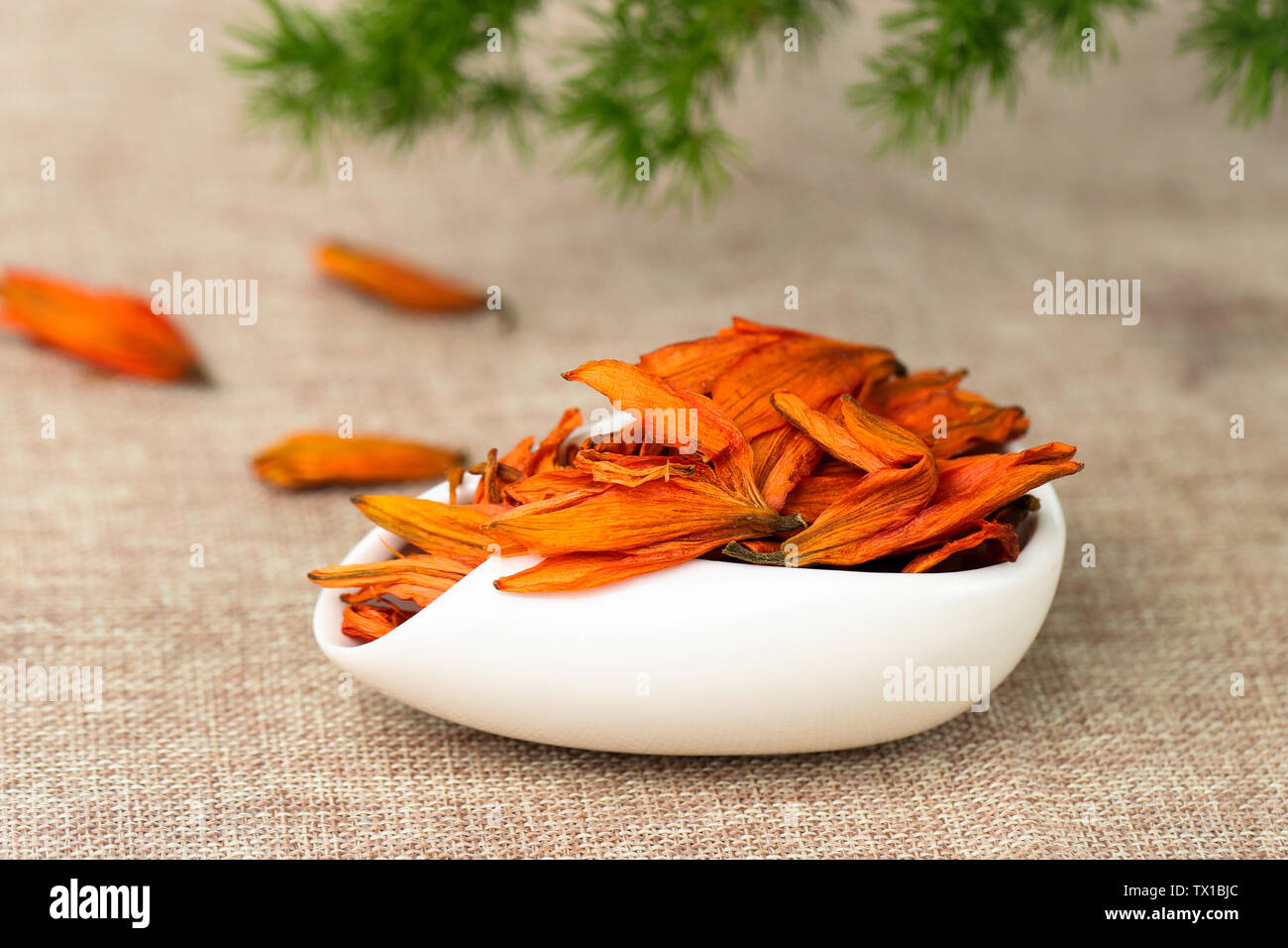 Lily flower tea Stock Photo - Alamy