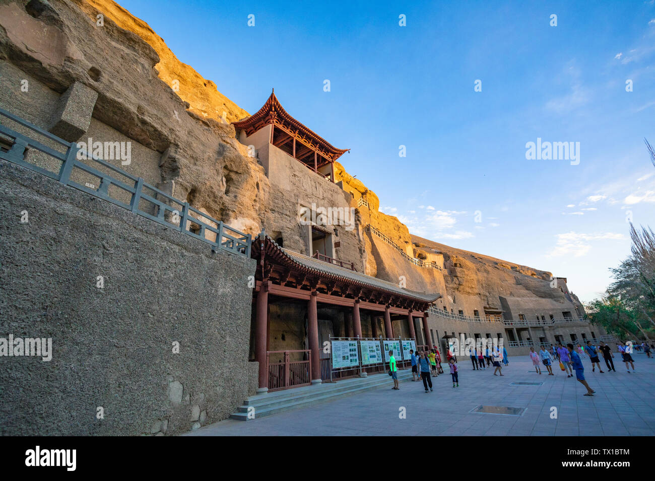 Mogao Grottoes Scenic Area in Dunhuang, Gansu Province Stock Photo - Alamy