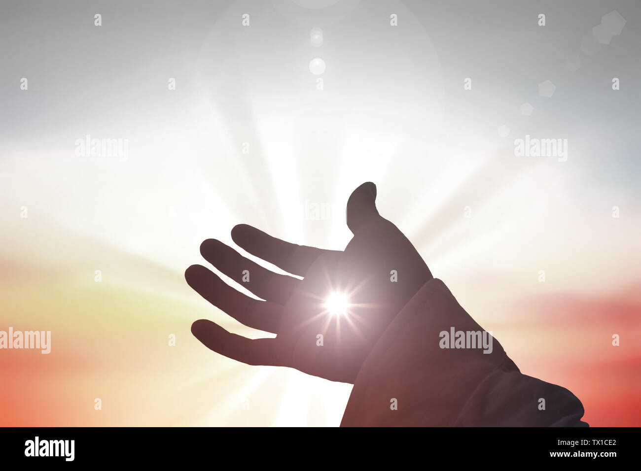 The hand of Christ Jesus Stock Photo - Alamy