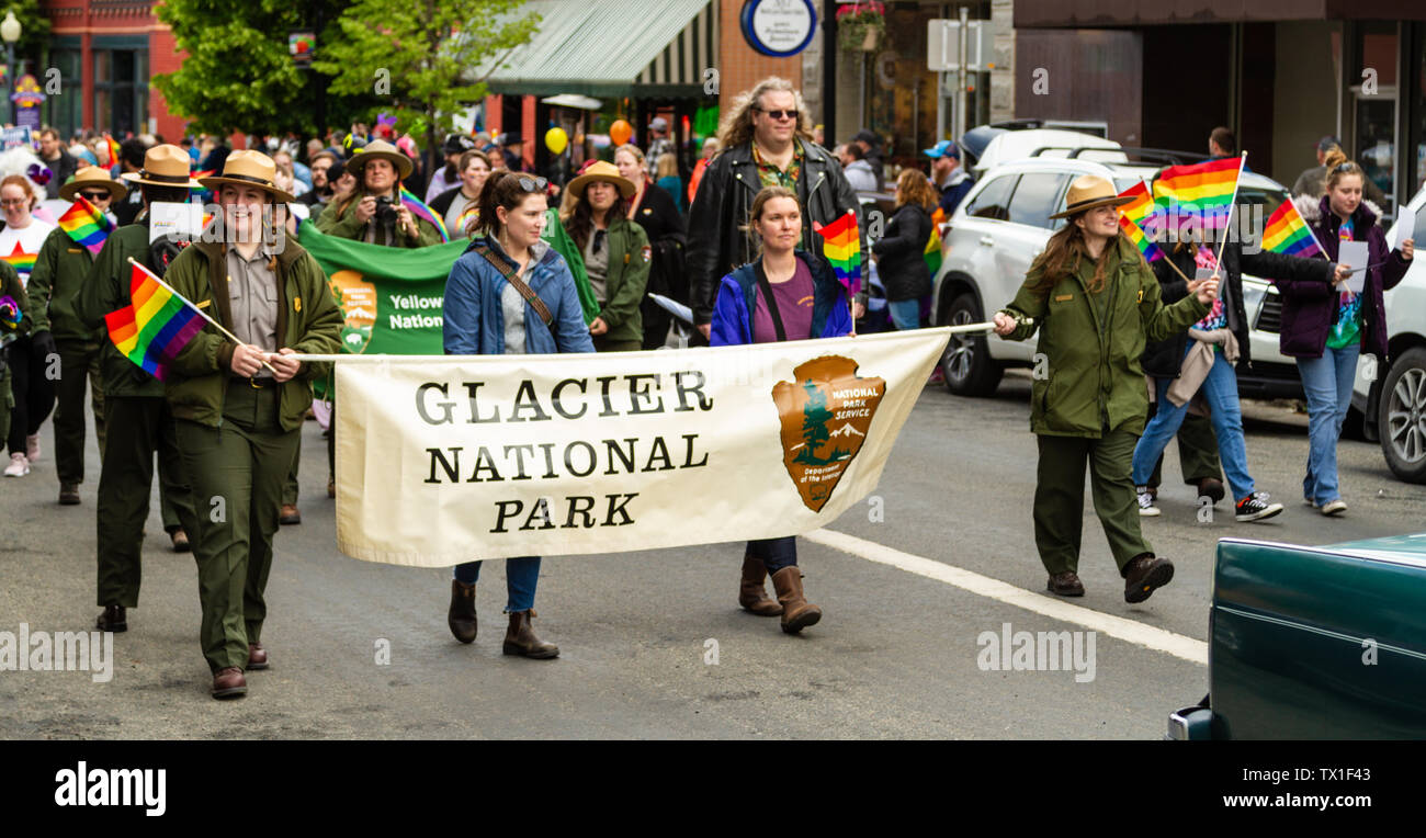 Glacier National Park Employees showing their support for the LGBTQ+ ...
