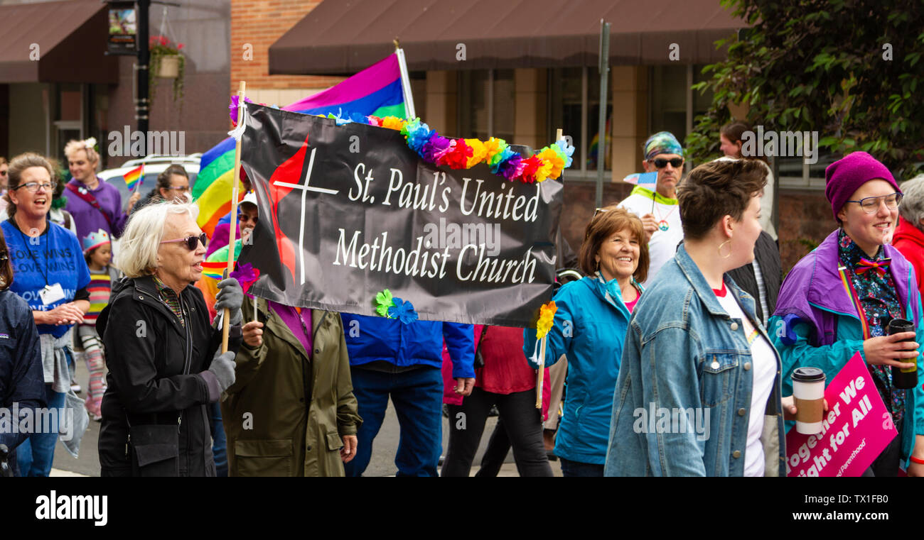 St. Paul's United Methodist Church showing their support for the LGBTQ+ ...