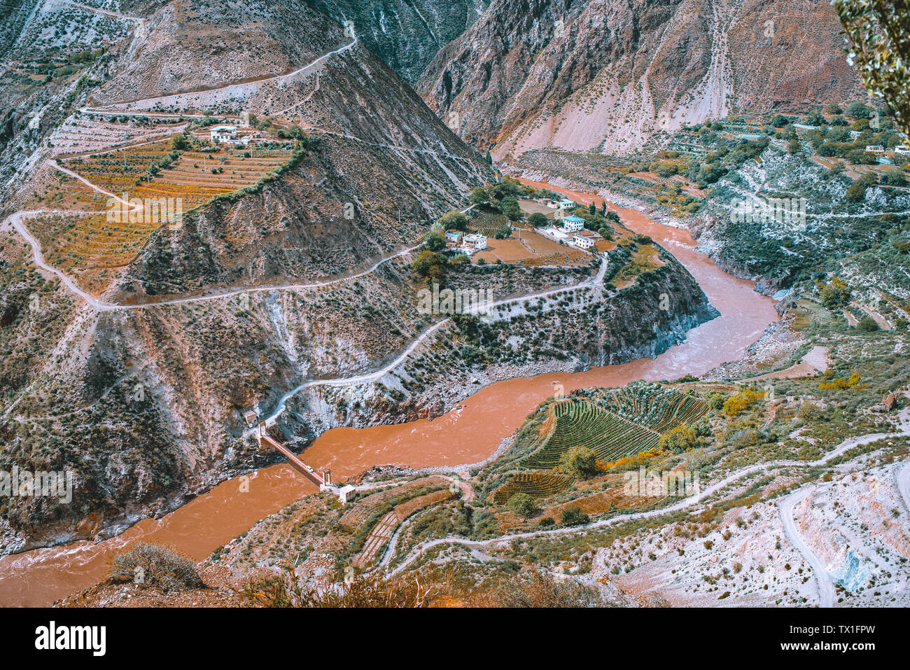First Bay of Lancang River Stock Photo - Alamy