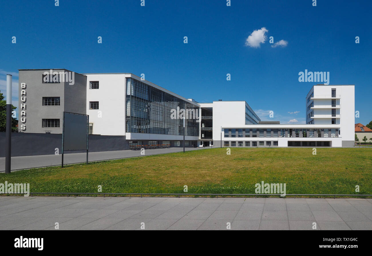 DESSAU, GERMANY - CIRCA JUNE 2019: The Bauhaus art school iconic ...