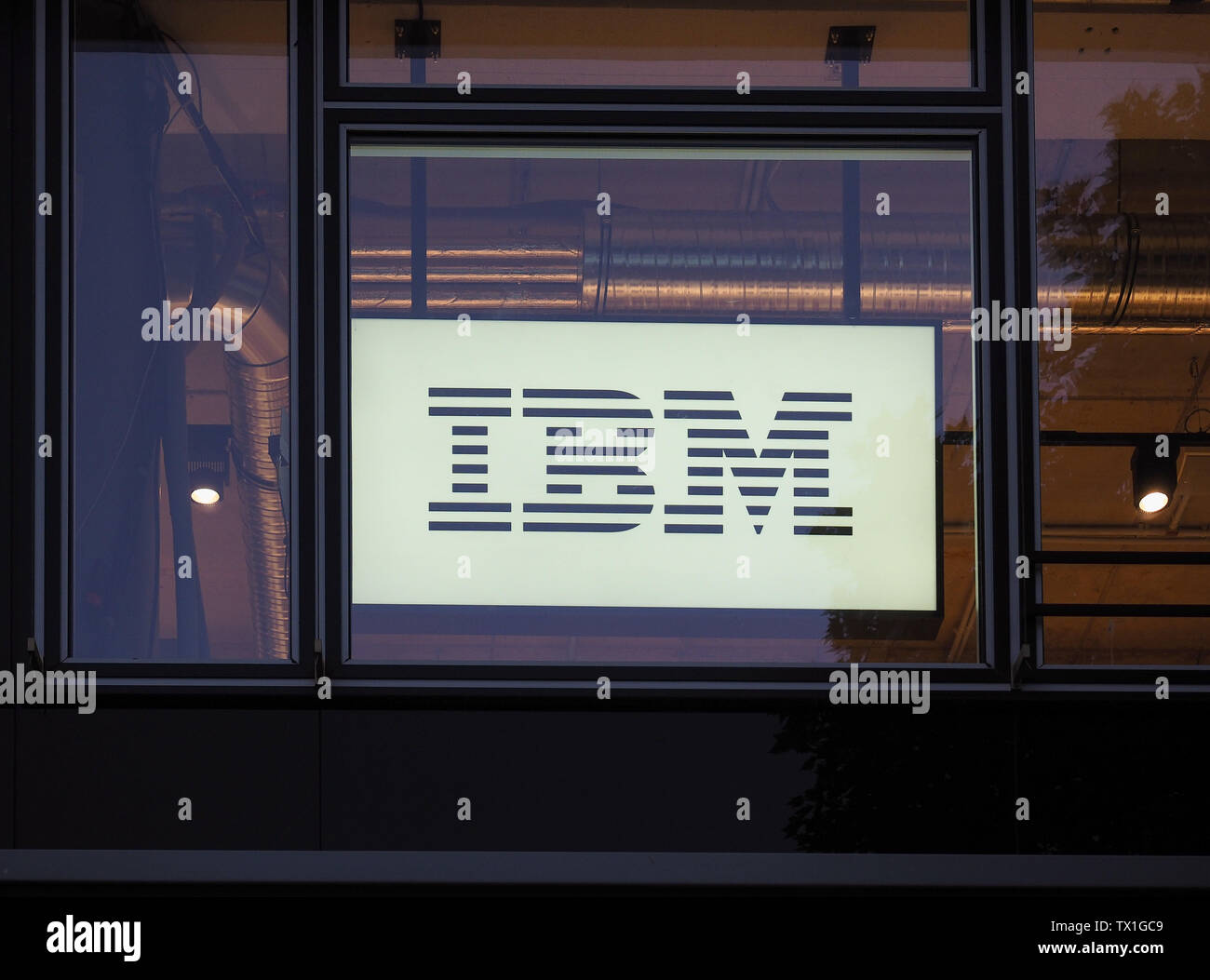 BERLIN, GERMANY - CIRCA JUNE 2019: IBM store logo Stock Photo - Alamy