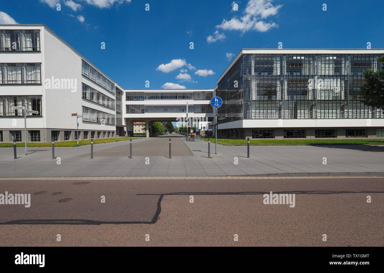 DESSAU, GERMANY - CIRCA JUNE 2019: The Bauhaus art school iconic ...