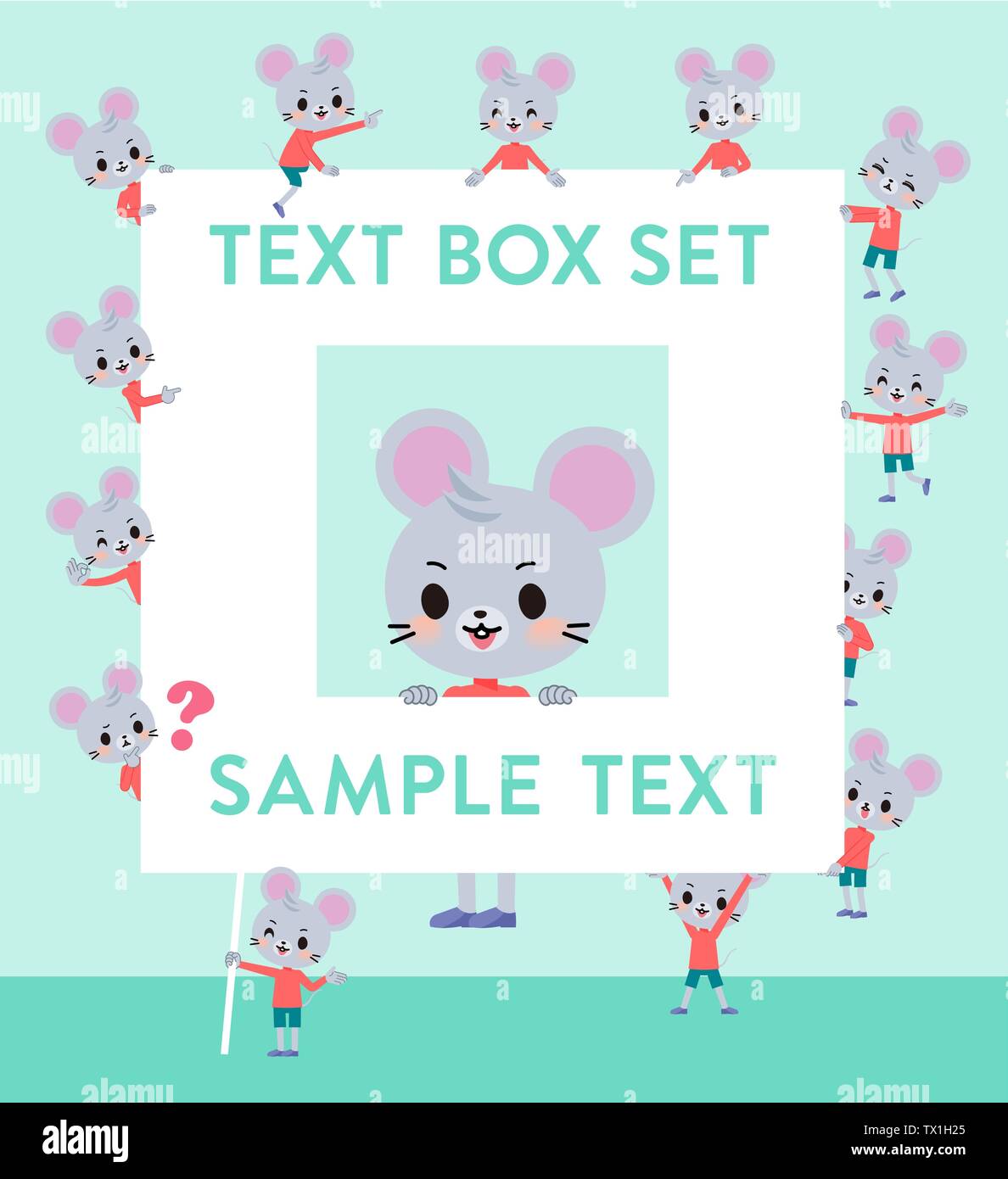 A set of mouse boy with a message board.Since each is divided, you can ...