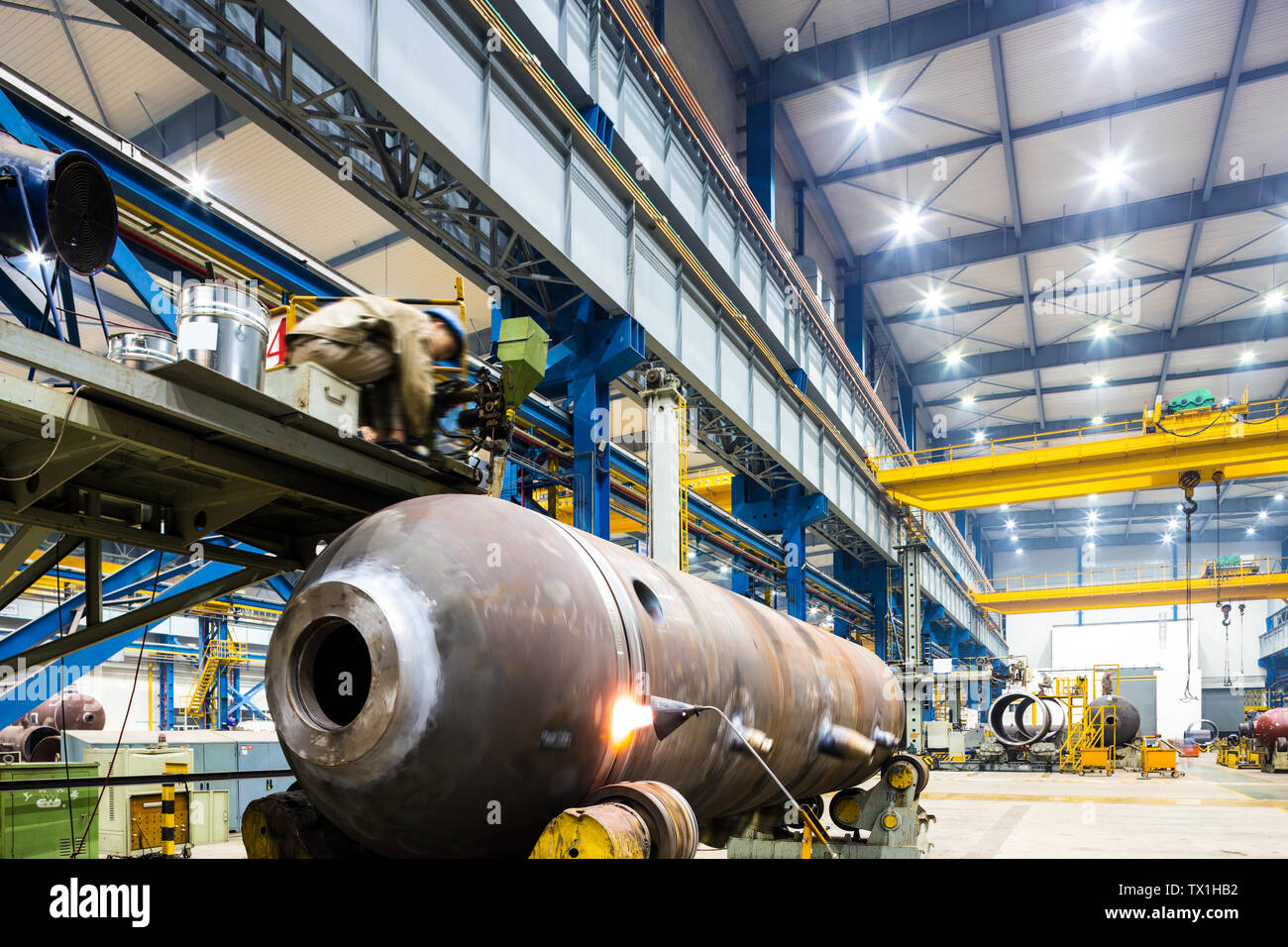 Interior of factory workshop Stock Photo - Alamy