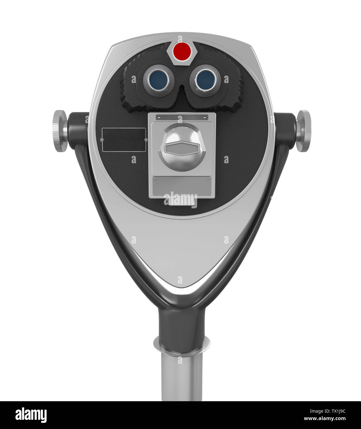 Tower Viewer Telescope Isolated Stock Photo - Alamy