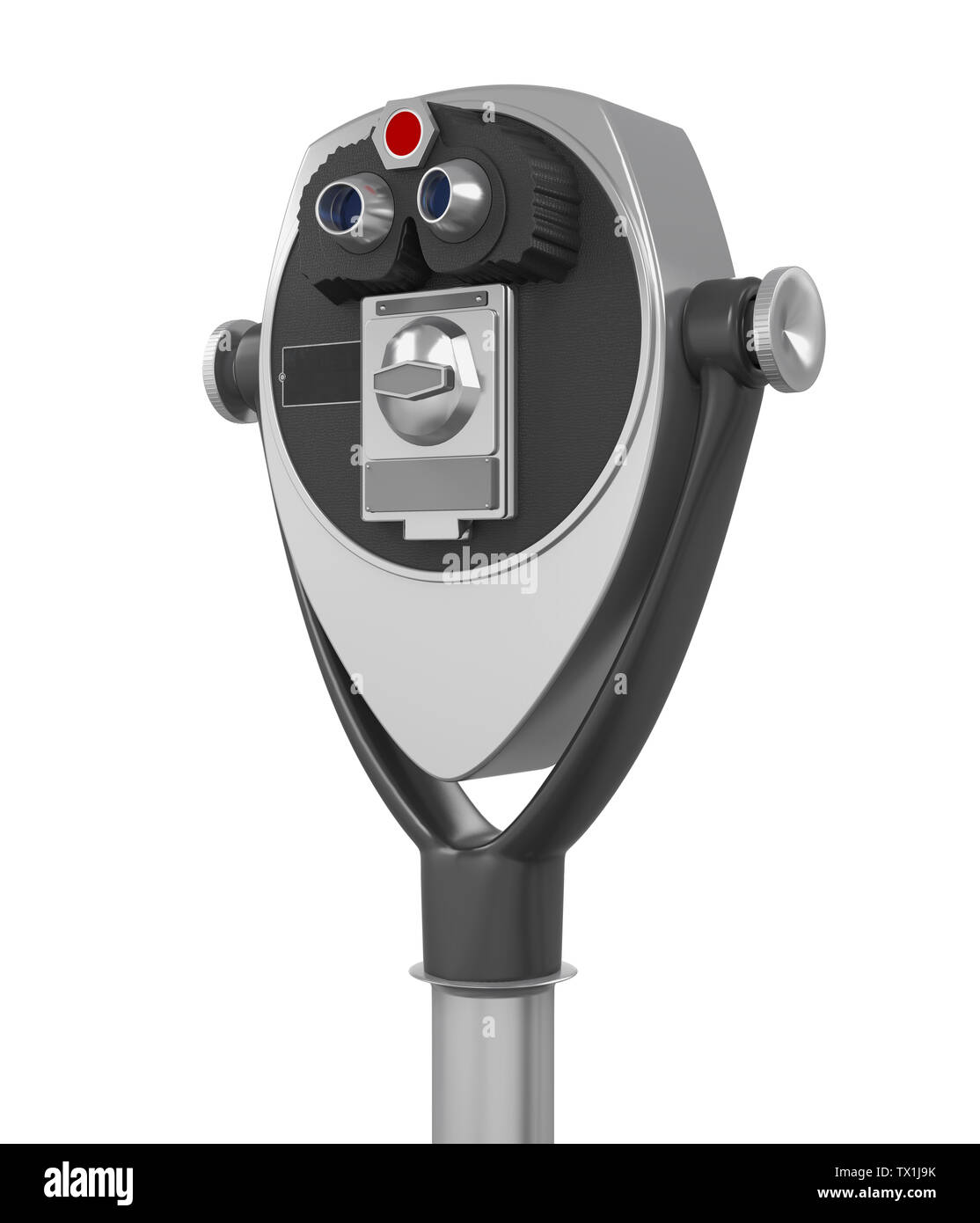 Tower Viewer Telescope Isolated Stock Photo - Alamy