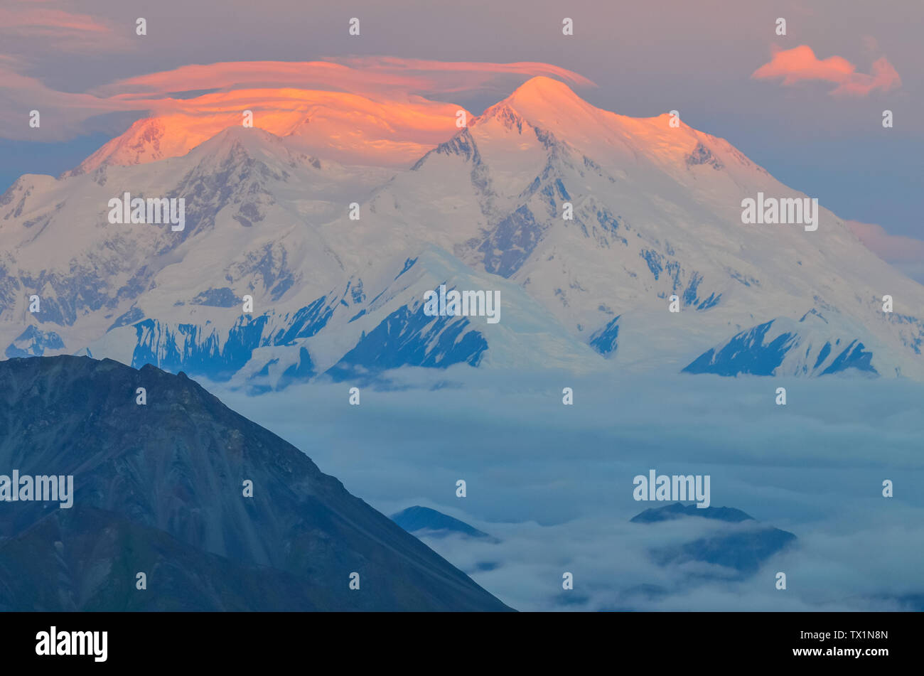 Mount Mckinley Peak Denali Mountains
