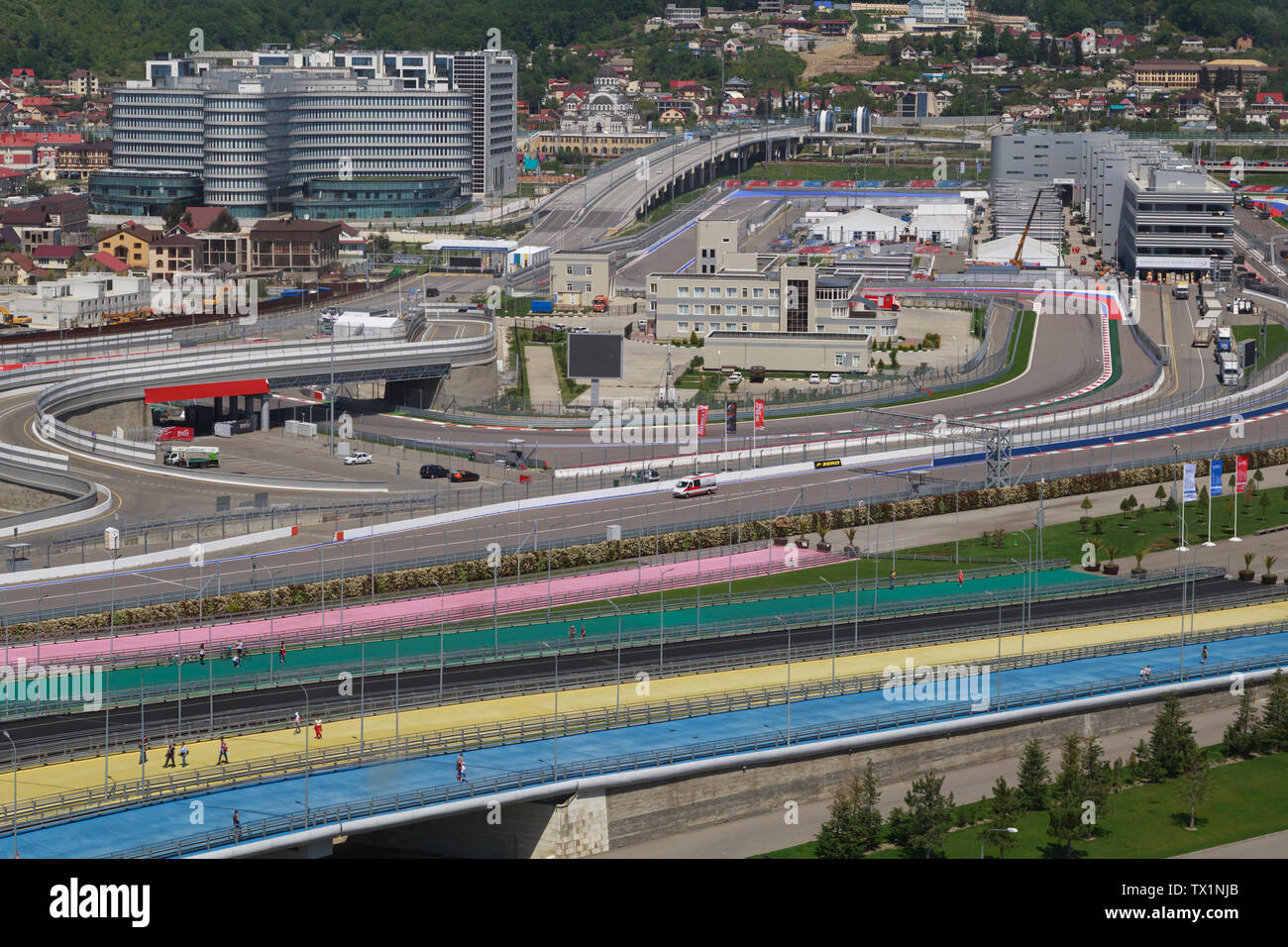 Formula 1 car top view hi-res stock photography and images - Alamy