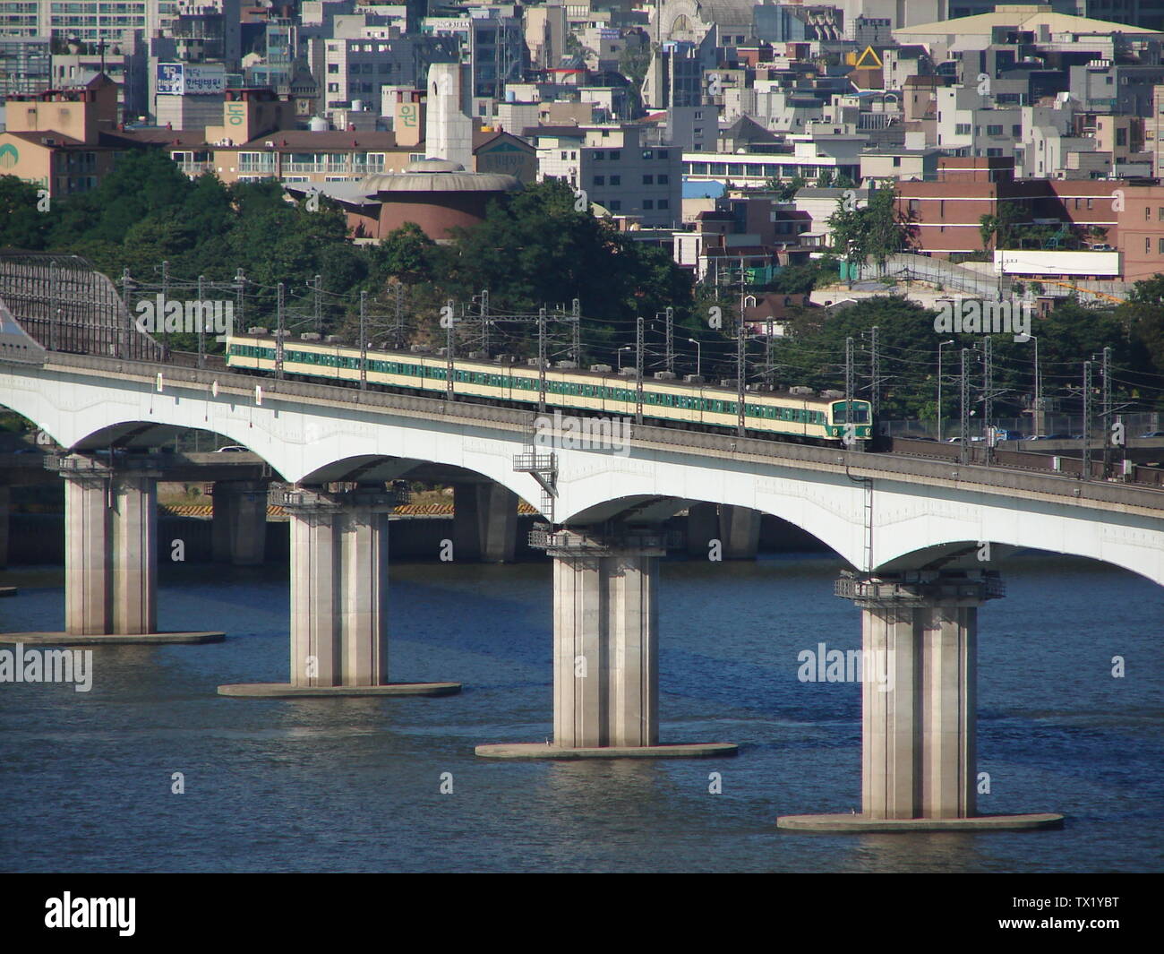 Han river railway bridge hi-res stock photography and images - Alamy