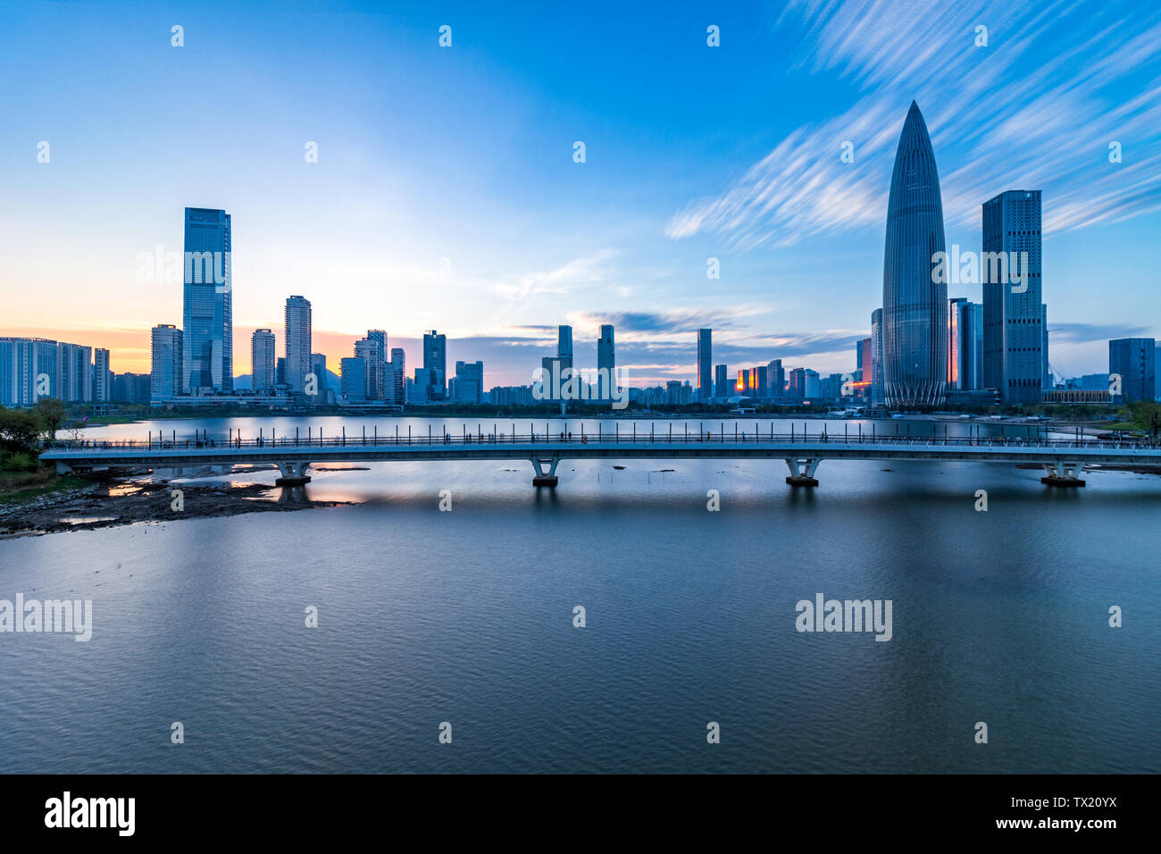 Shenzhen Bay Houhai City skyline Stock Photo - Alamy