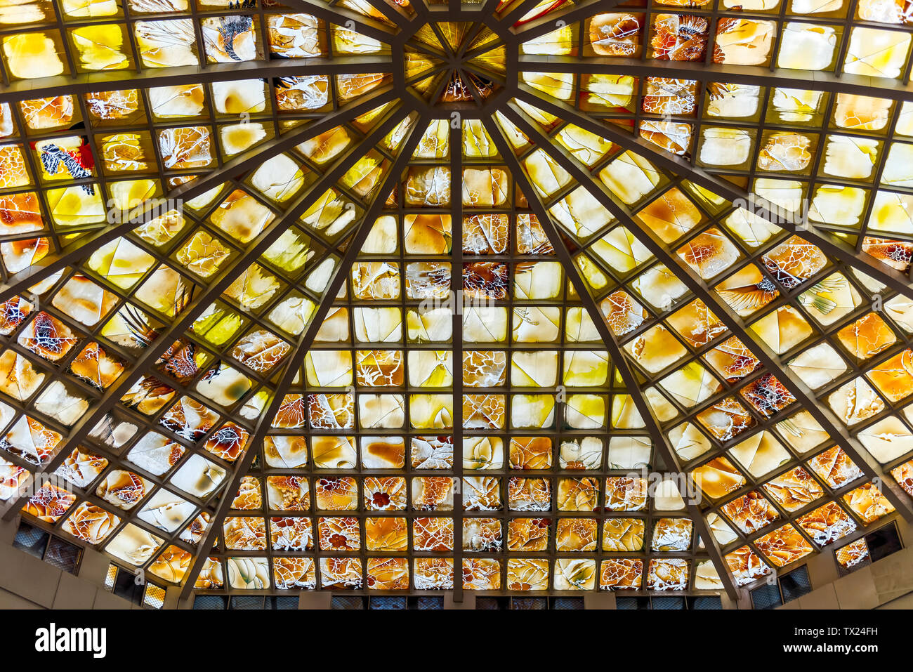 Stained glass roof hi-res stock photography and images - Alamy