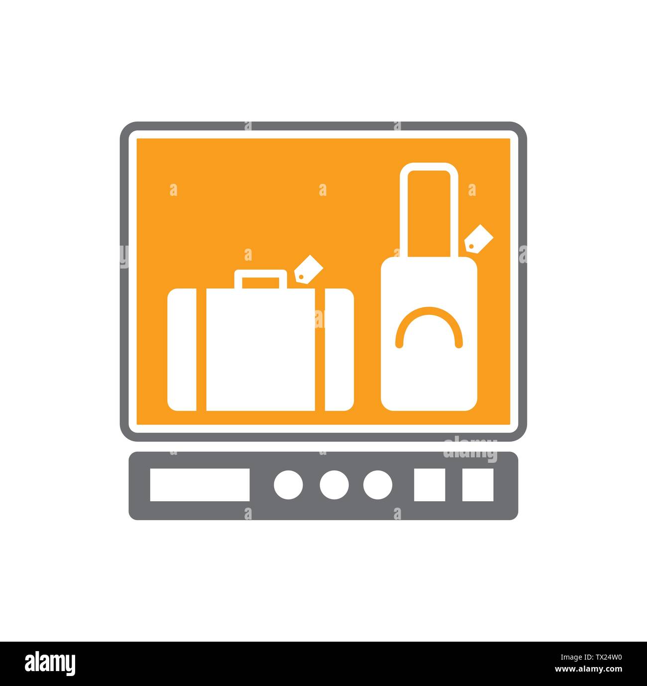 Airport related icon on background for graphic and web design. Simple ...