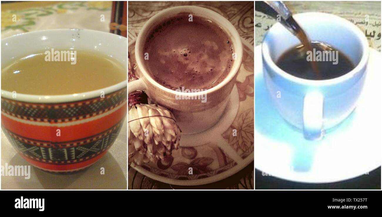 Different Types of Arabic Coffee; Compiled by User:Canbel Stock Photo ...