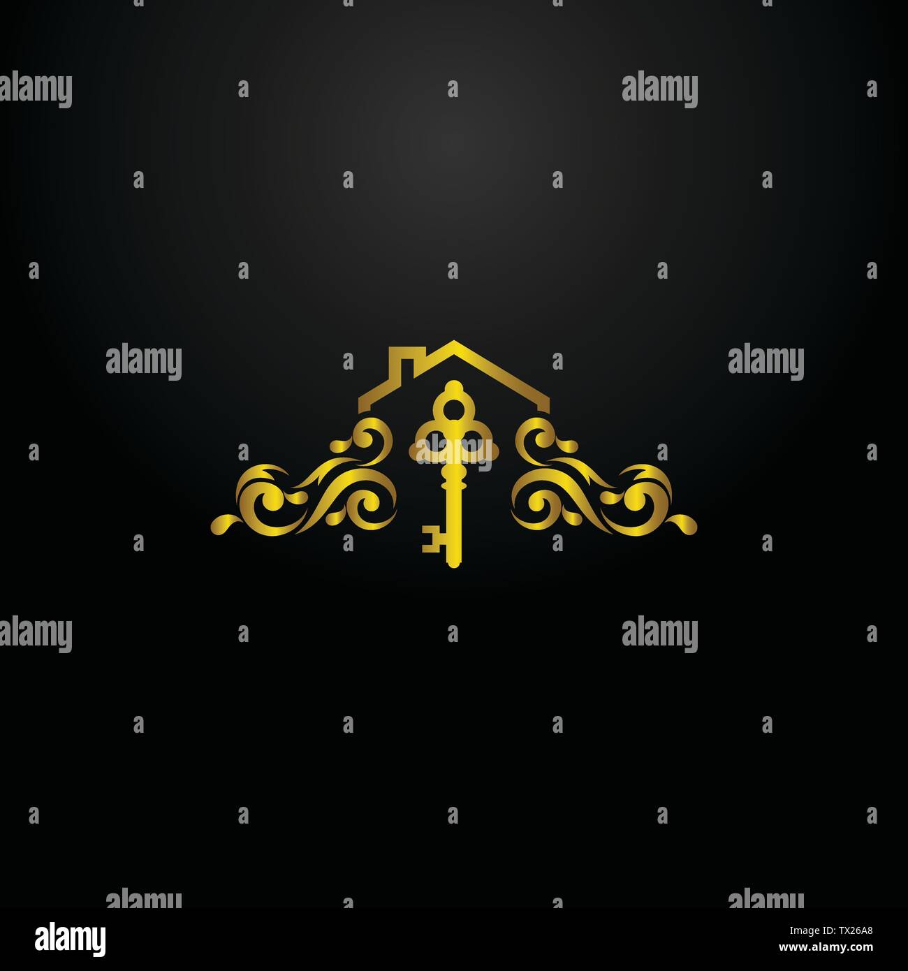 Victorian elegant interior Stock Vector Images - Alamy