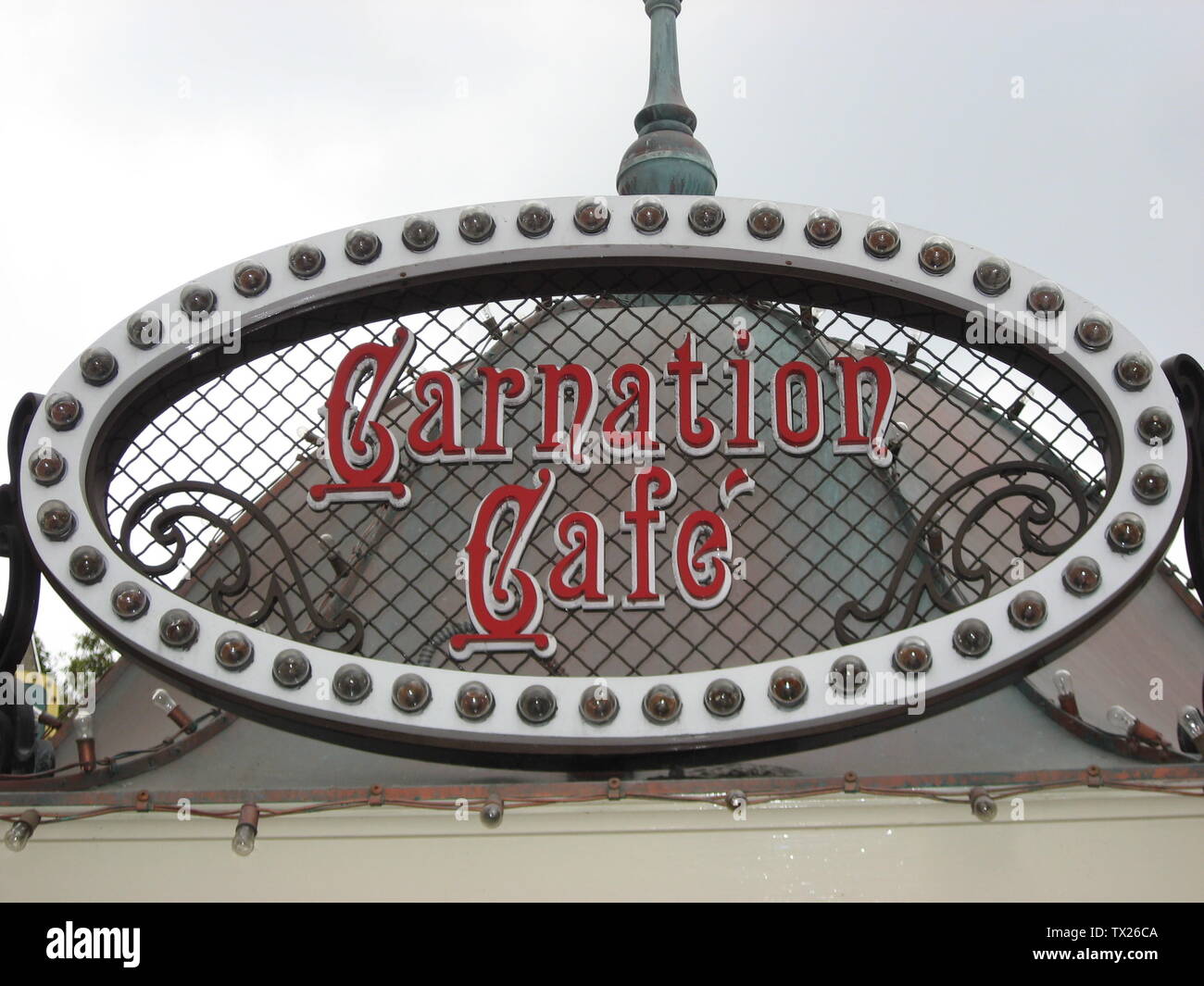 Carnation cafe sign at disneyland hi-res stock photography and images ...