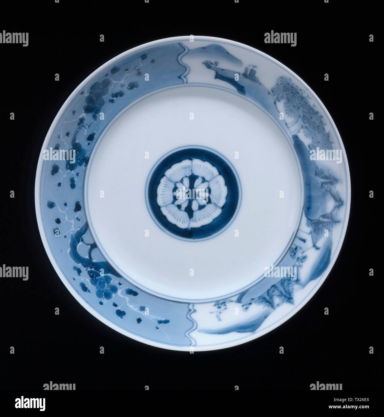 Porcelain with underglaze blue hirado ware High Resolution Stock ...