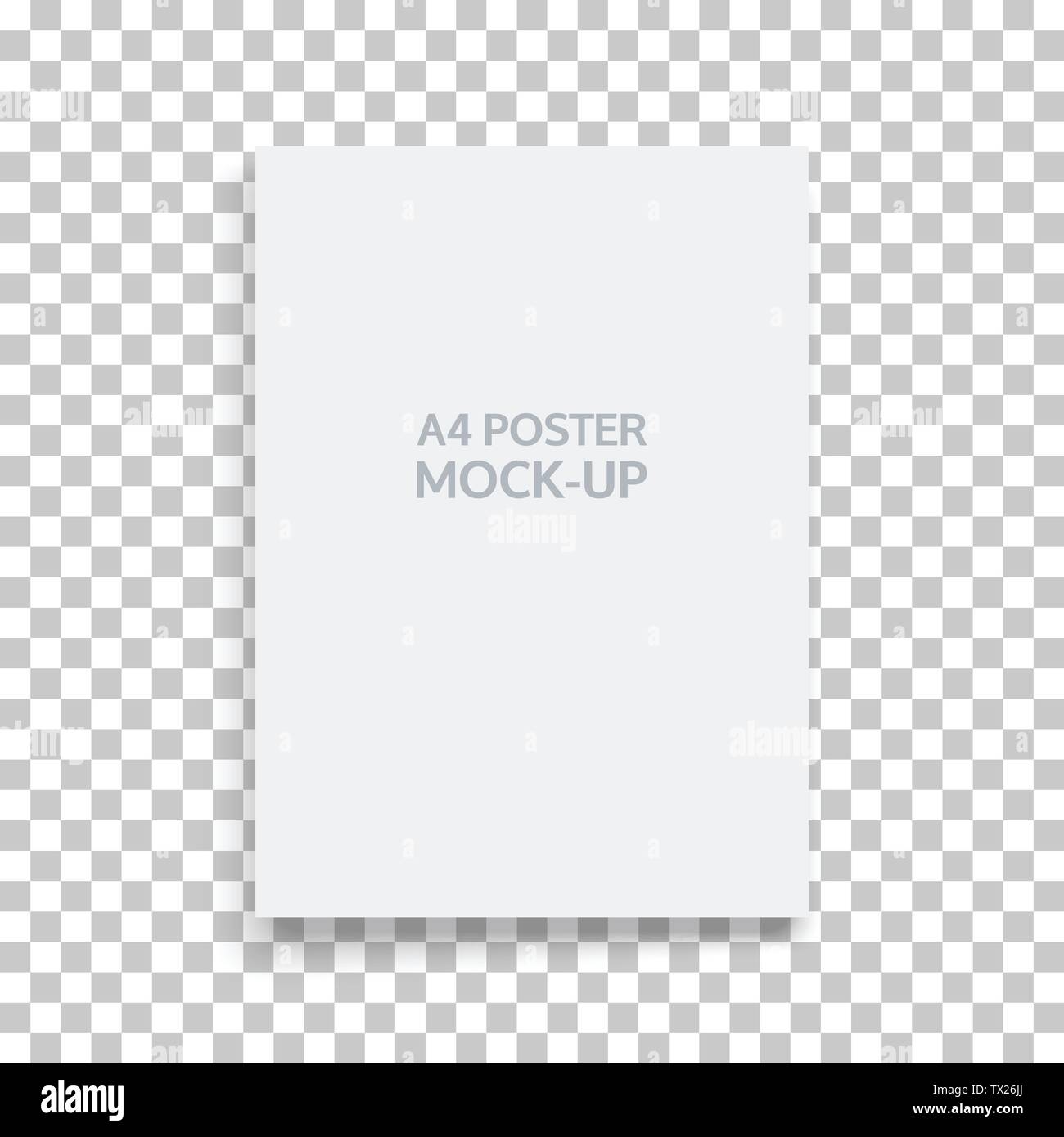 A4 sized mockup of a landscape-oriented magazine or catalogue. Blank ...