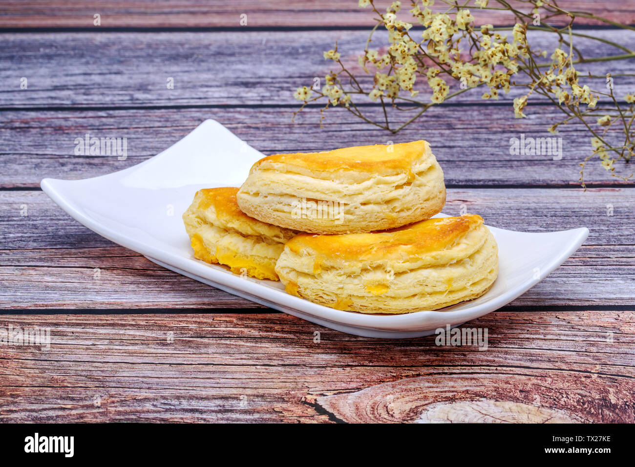 Baked pastry, shed shot close-up Stock Photo - Alamy