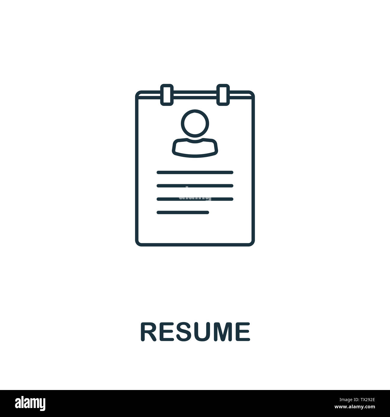 Office opportunity icon outline Cut Out Stock Images & Pictures - Alamy