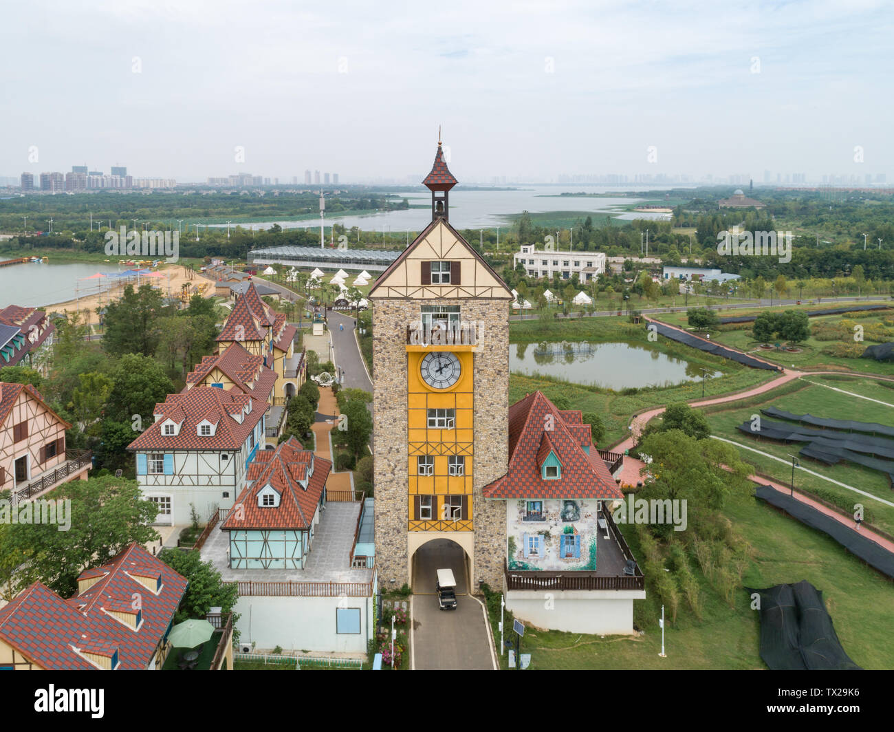 The scenery of Hua Bo Hui in Wuhan Stock Photo - Alamy