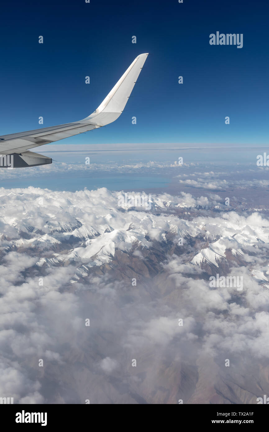 High-altitude background for plane travel Stock Photo - Alamy