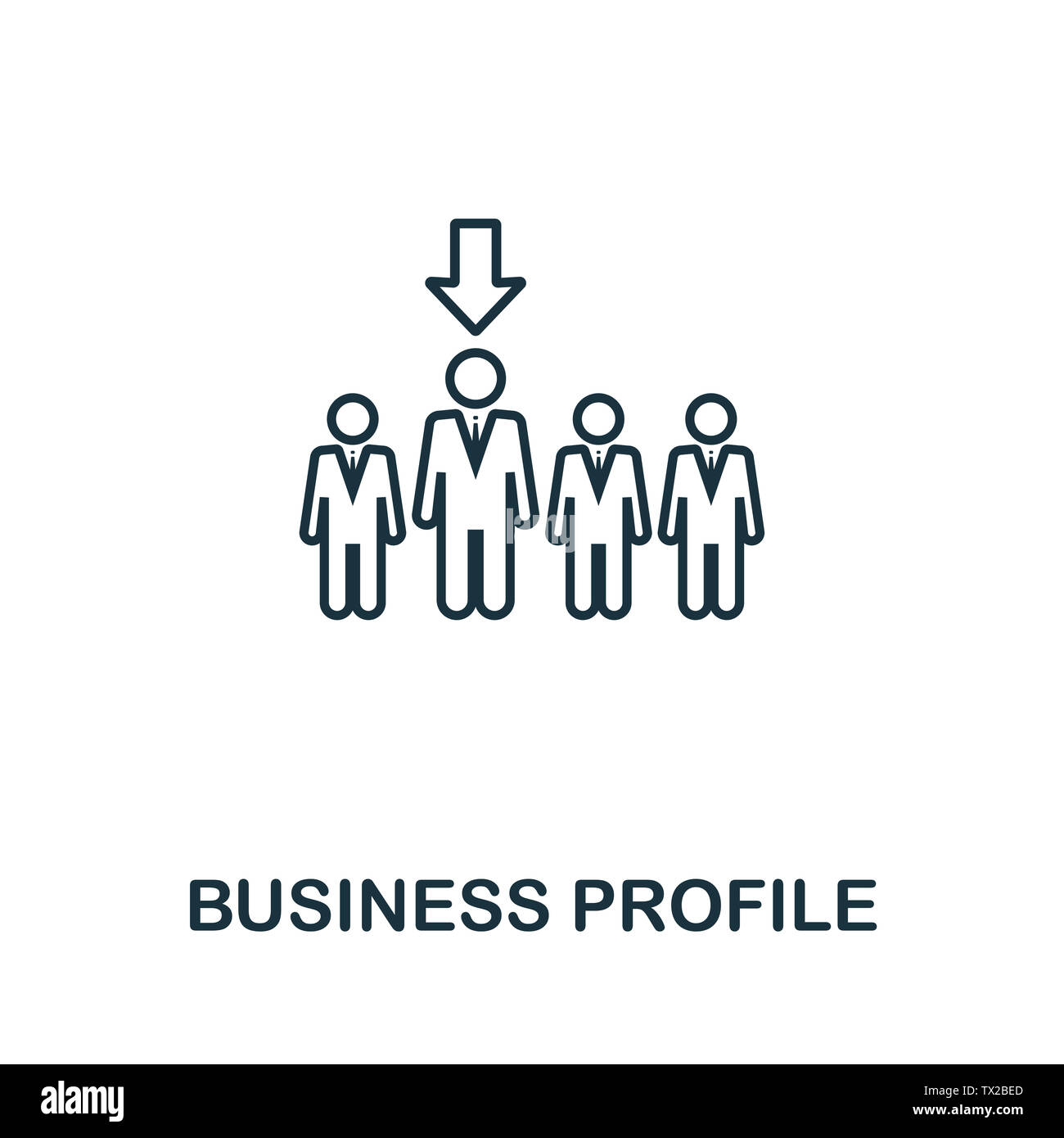 Recruitment icon symbol in outline style. Creative sign from human ...