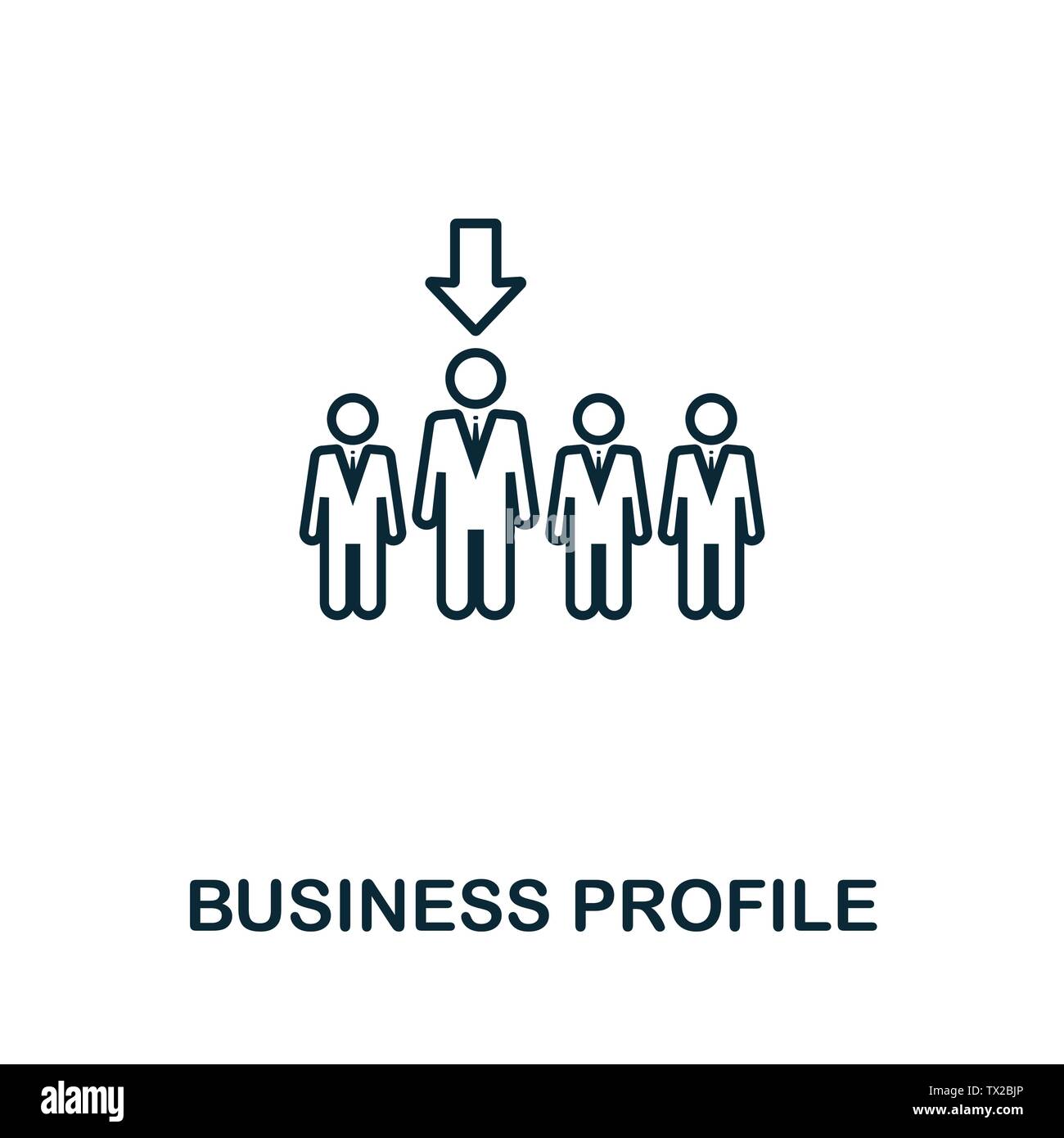 Recruitment vector icon symbol in outline style. Creative sign from ...