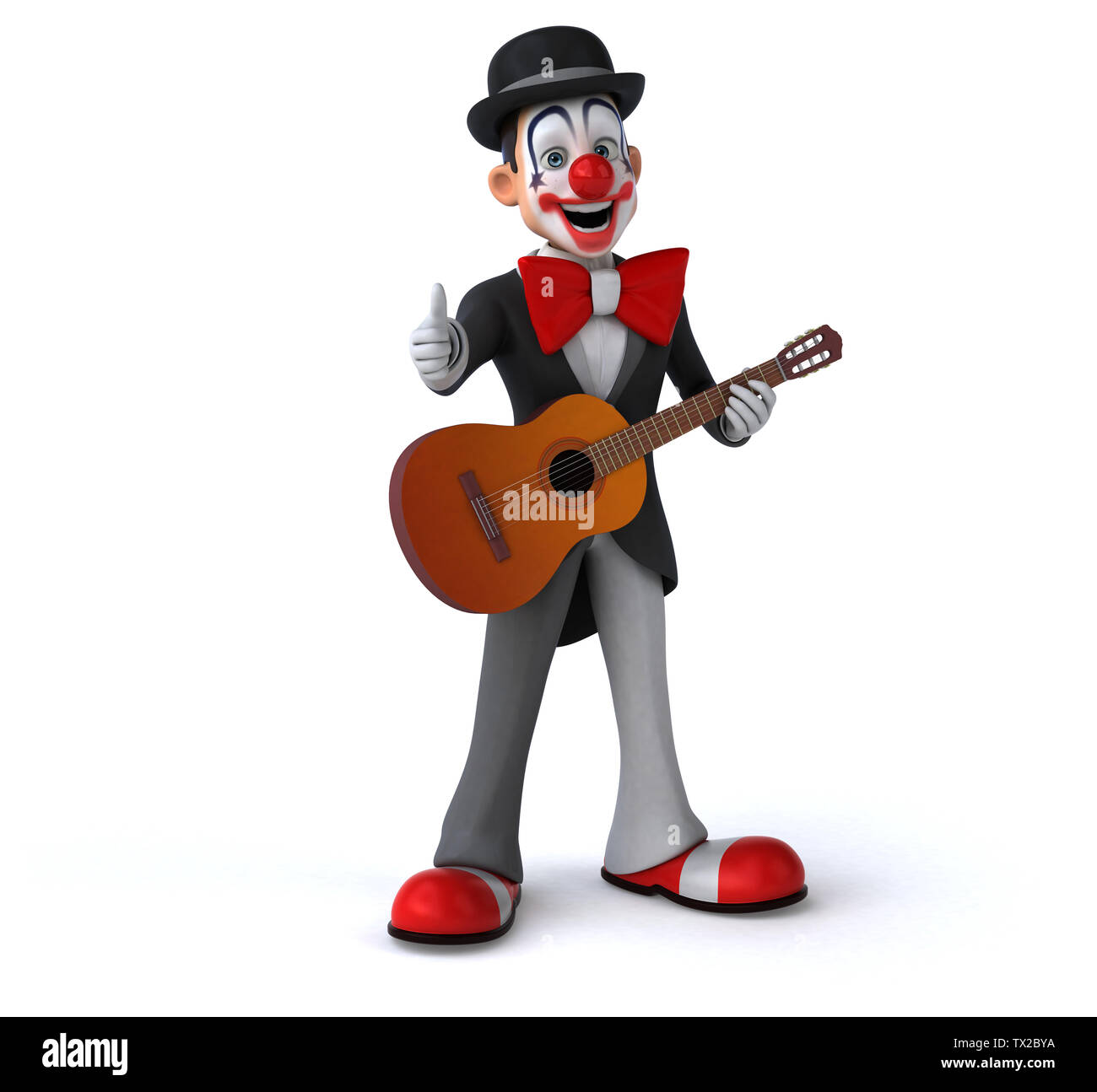 Fun clown - 3D Illustration Stock Photo - Alamy