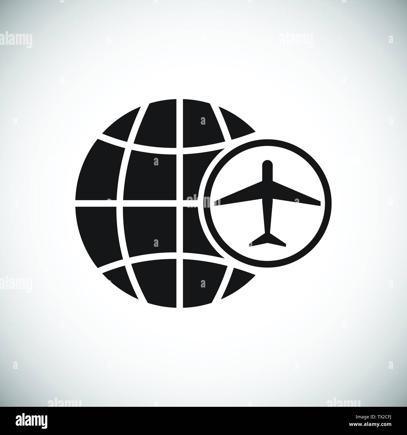 Airport related icon on background for graphic and web design. Simple ...
