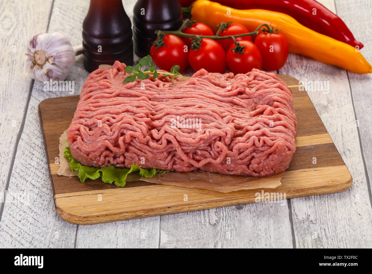 Raw turkey minced meat for cooking Stock Photo - Alamy