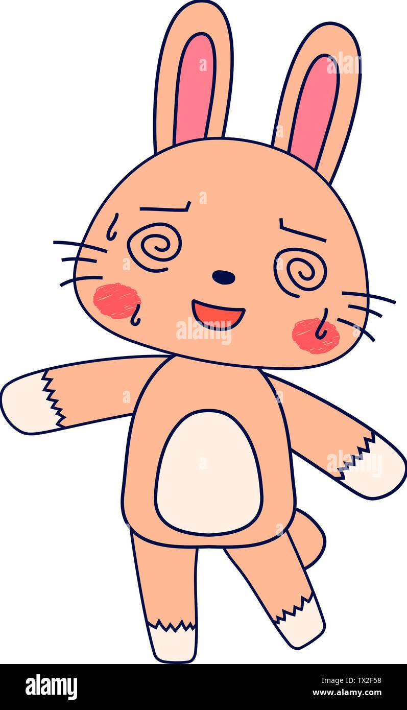 This is a full-length illustration of the cute white Rabbit character ...