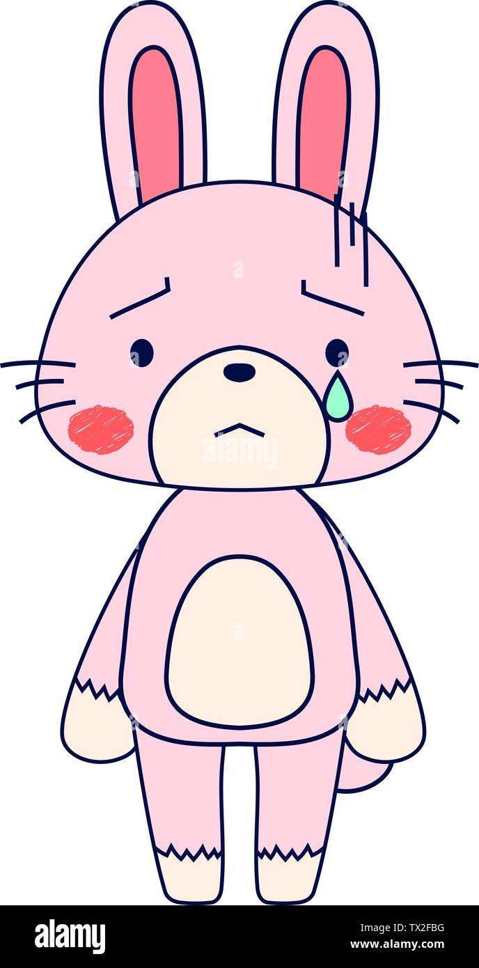 This is a full-length illustration of the cute white Rabbit character ...