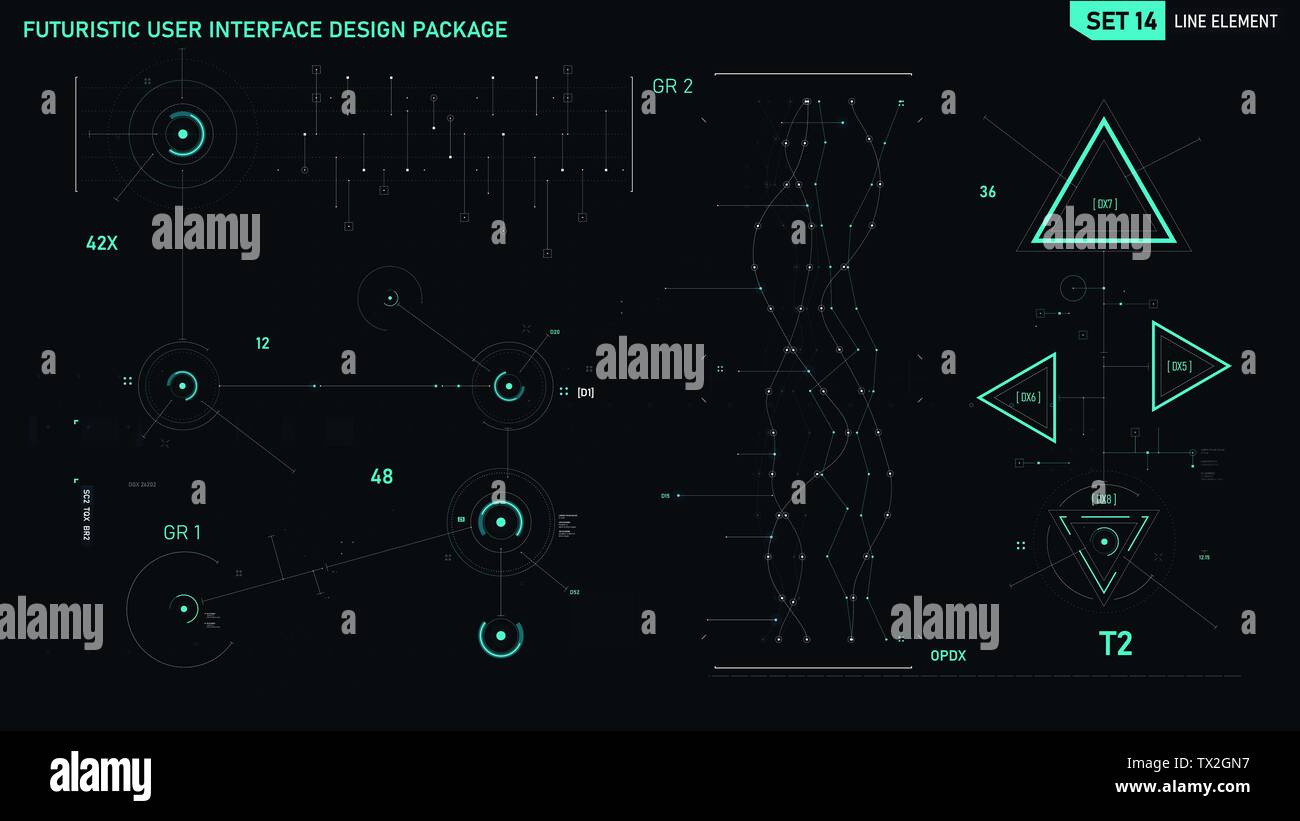Futuristic user interface design element text box scale and bar for ...