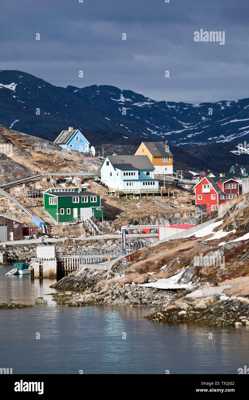 The village of Paamiut in Greenland Stock Photo - Alamy