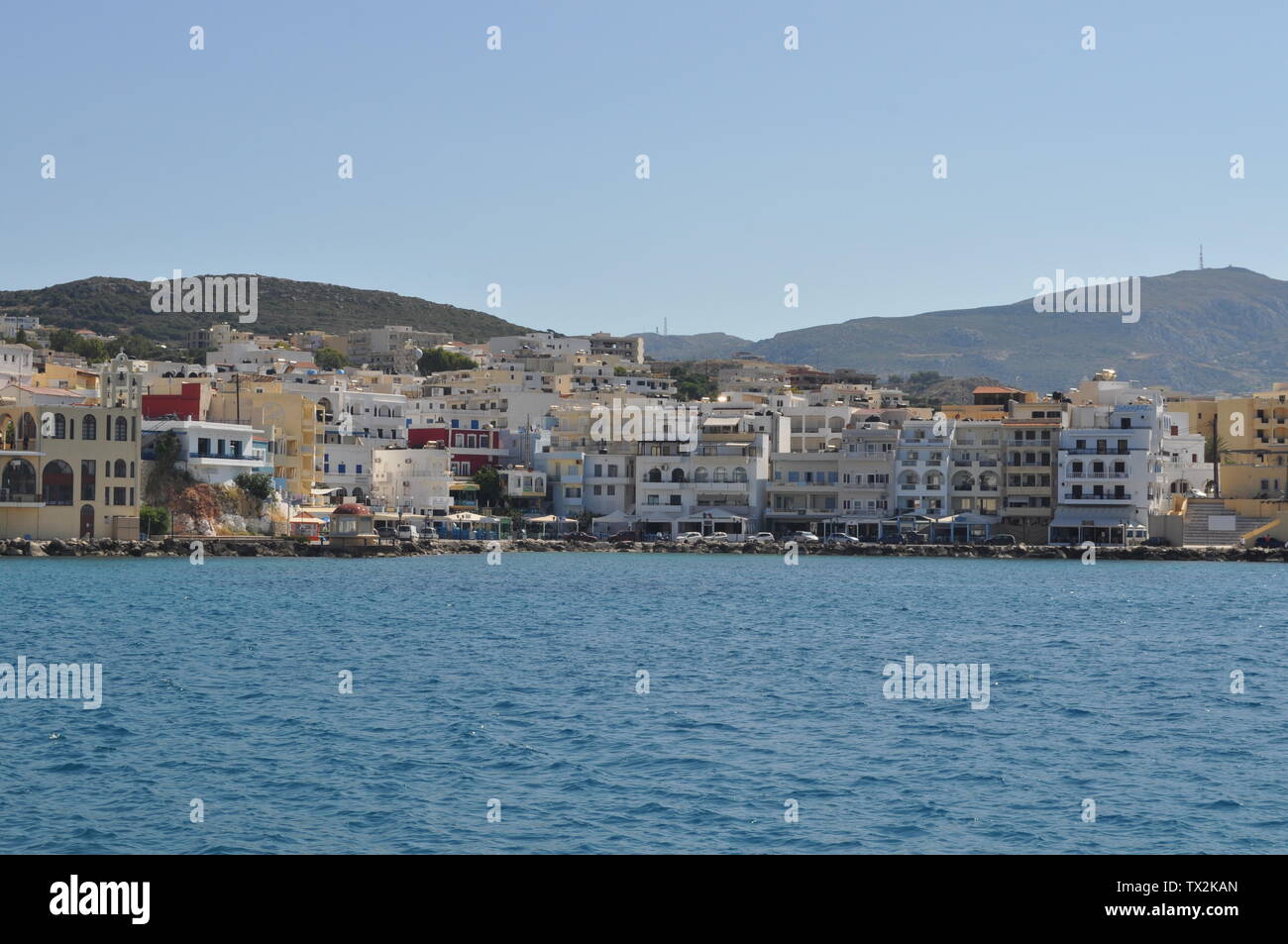 Picturesque village on the small island of Karpathos in the aegean sea ...