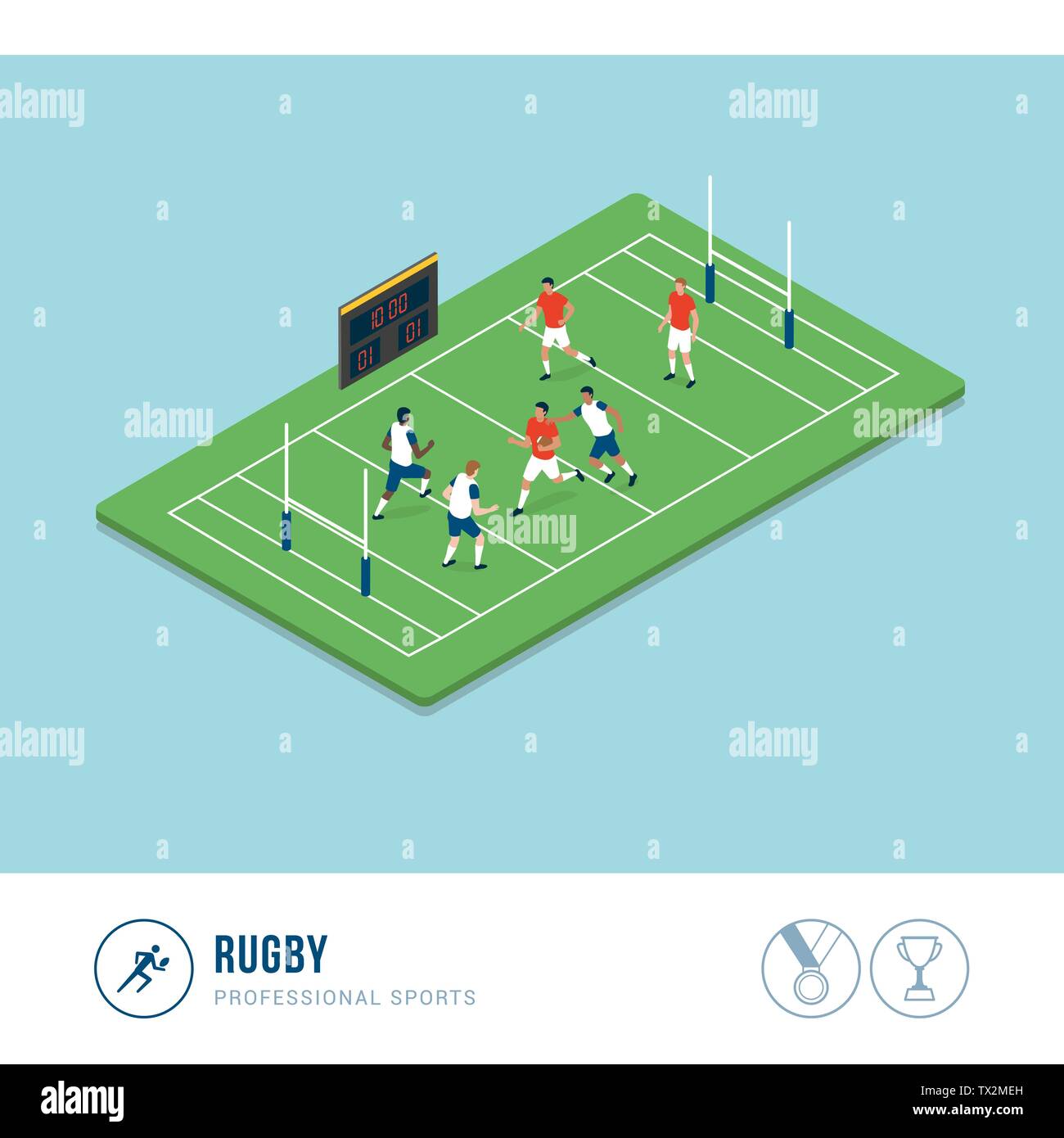 Rugby Stock Vector Images - Alamy