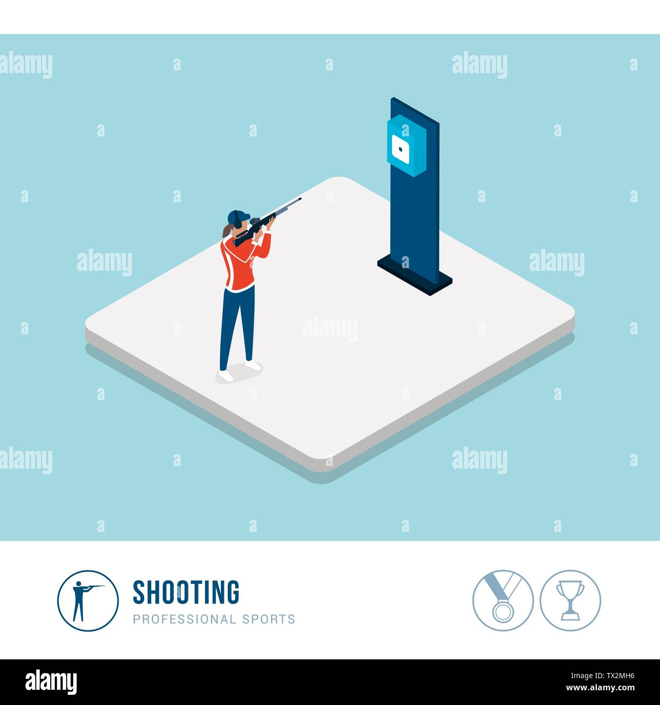 Pointing a rifle Stock Vector Images - Alamy