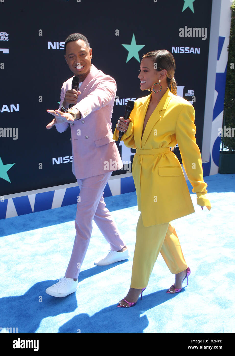 Los Angeles, Ca, USA. 23rd June, 2019. Terrence J, Karrueche Tran, at ...